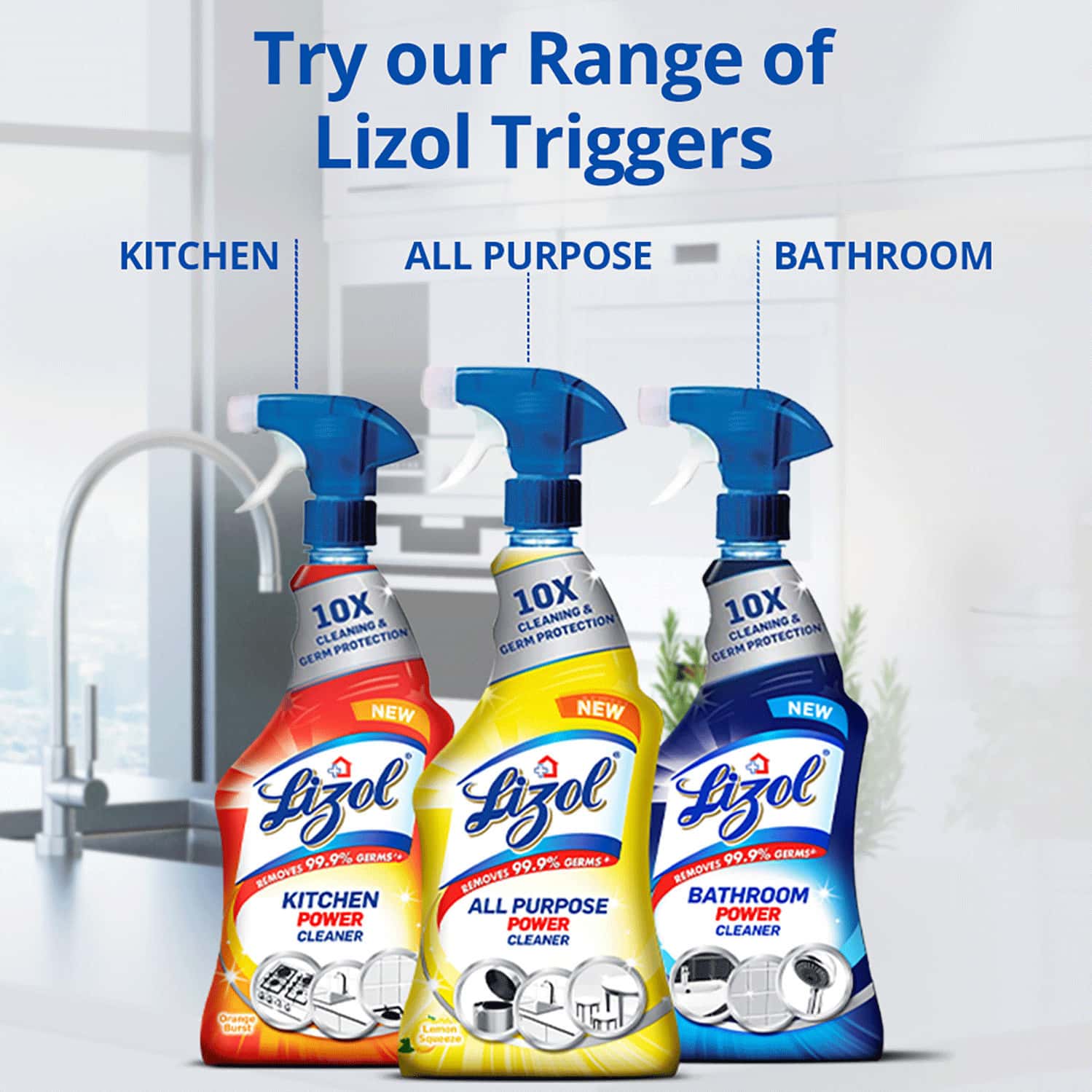 Buy LIZOL KITCHEN POWER CLEANER LIQUID SPRAY 450 ML Online & Get Upto ...