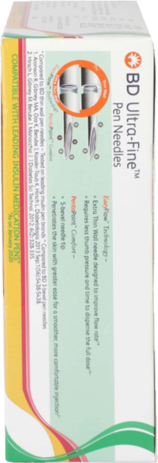 Buy BD ULTRA FINE EASY FLOW PENTA POINT 4MM 32G BOX OF 50 PEN NEEDLES Online & Get Upto 60% OFF ...