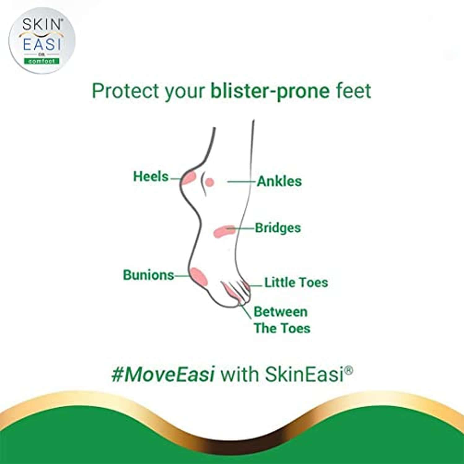 Buy SKINEASI COMFOOT ANTI-SHOE BITE SILICONE GEL| PREVENTS SHOEBITES ...