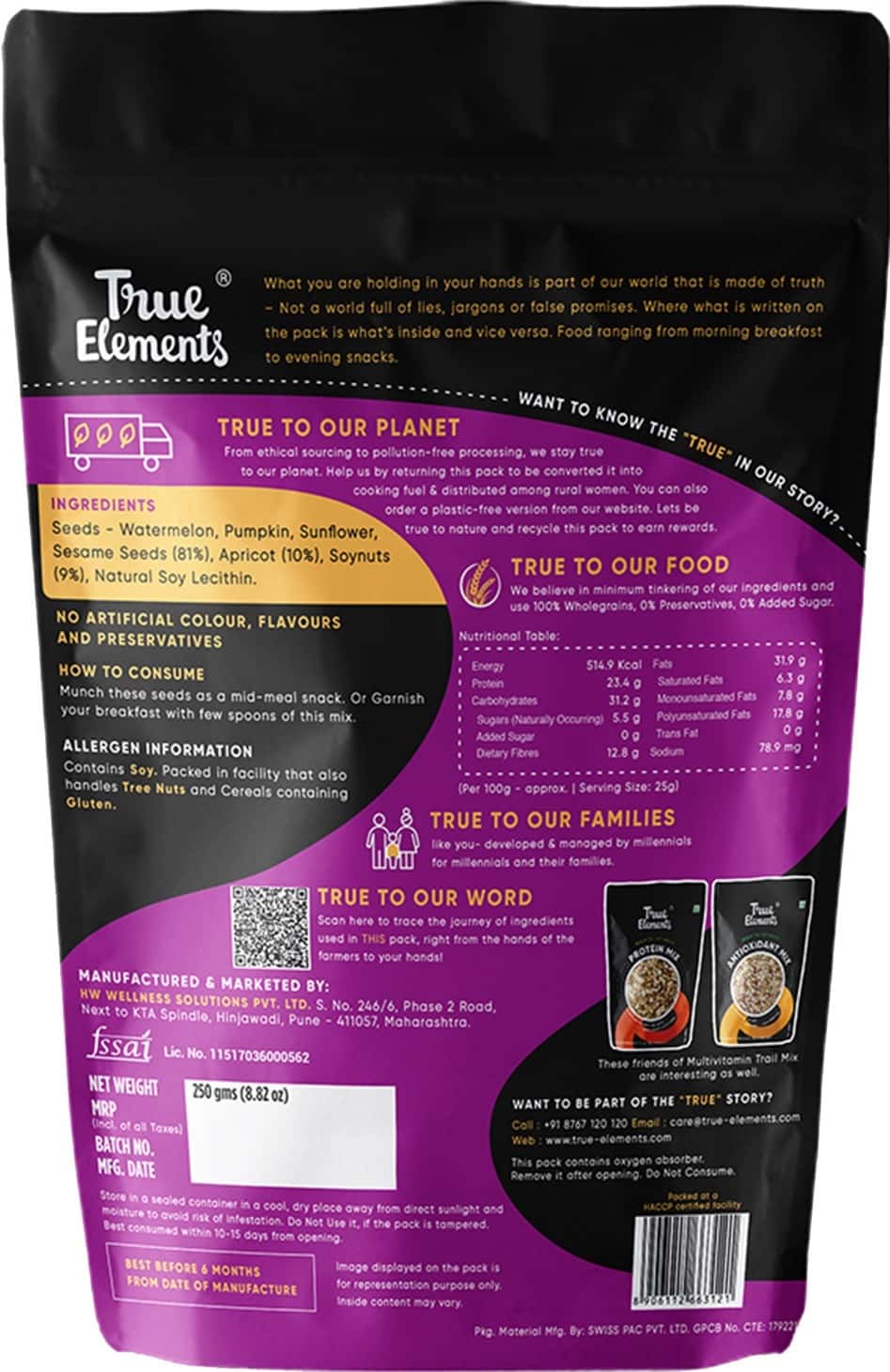 Buy TRUE ELEMENTS MULTIVITAMIN TRAIL MIX 250GM Online & Get Upto 60% ...