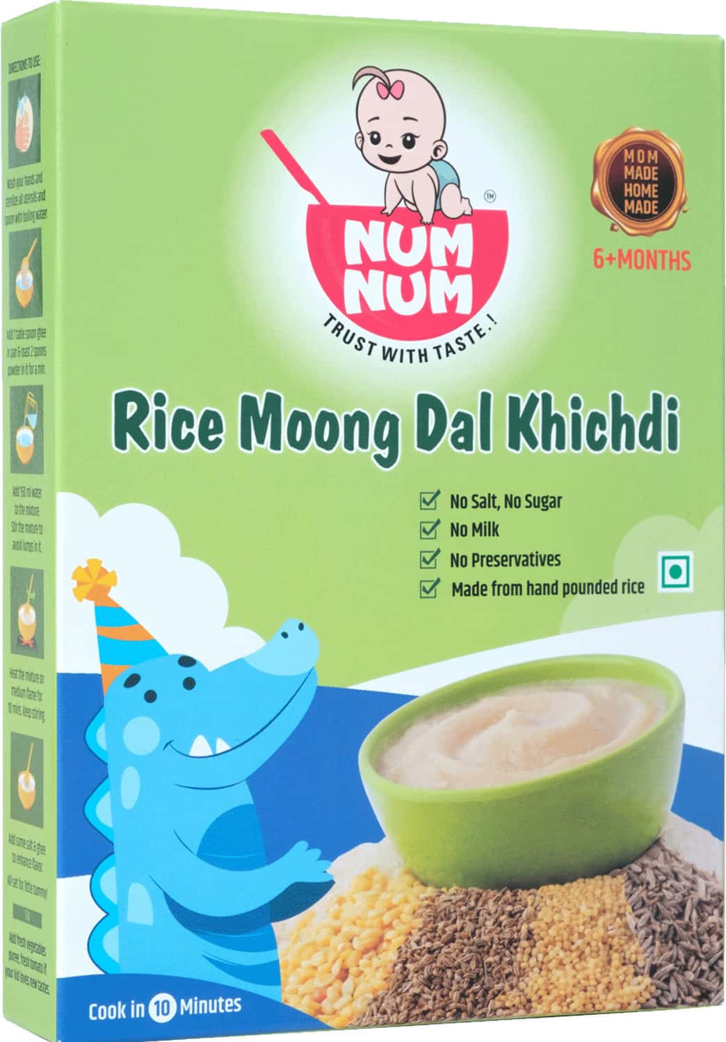 Buy NUM NUM RICE MOONG DAL KHICHDI - 200GM Online & Get Upto 60% OFF at ...