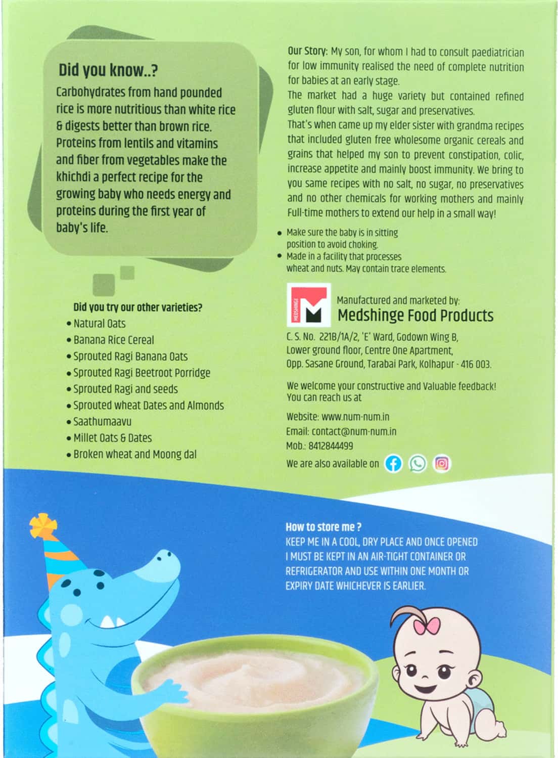 Buy NUM NUM RICE MOONG DAL KHICHDI - 200GM Online & Get Upto 60% OFF at ...