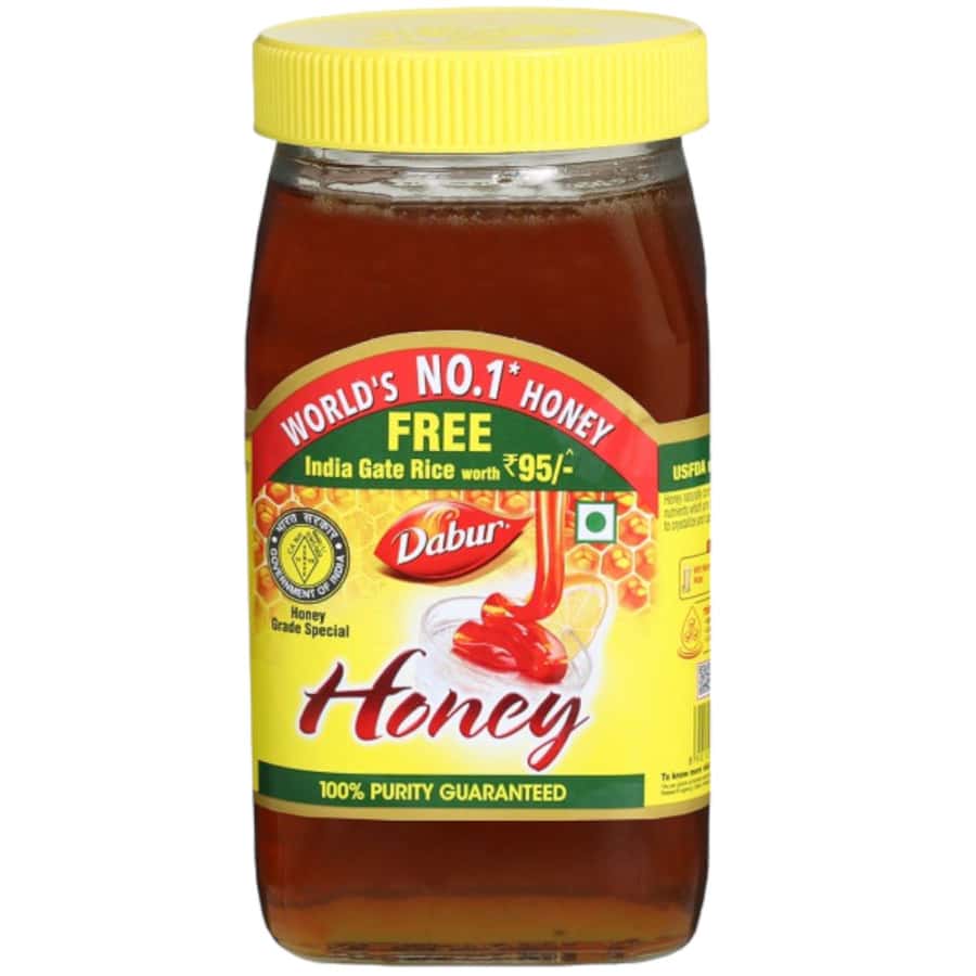 Buy DABUR BOTTLE OF 500GM HONEY WITH FREE WORTH 60 RUPEES INDIA GATE ...