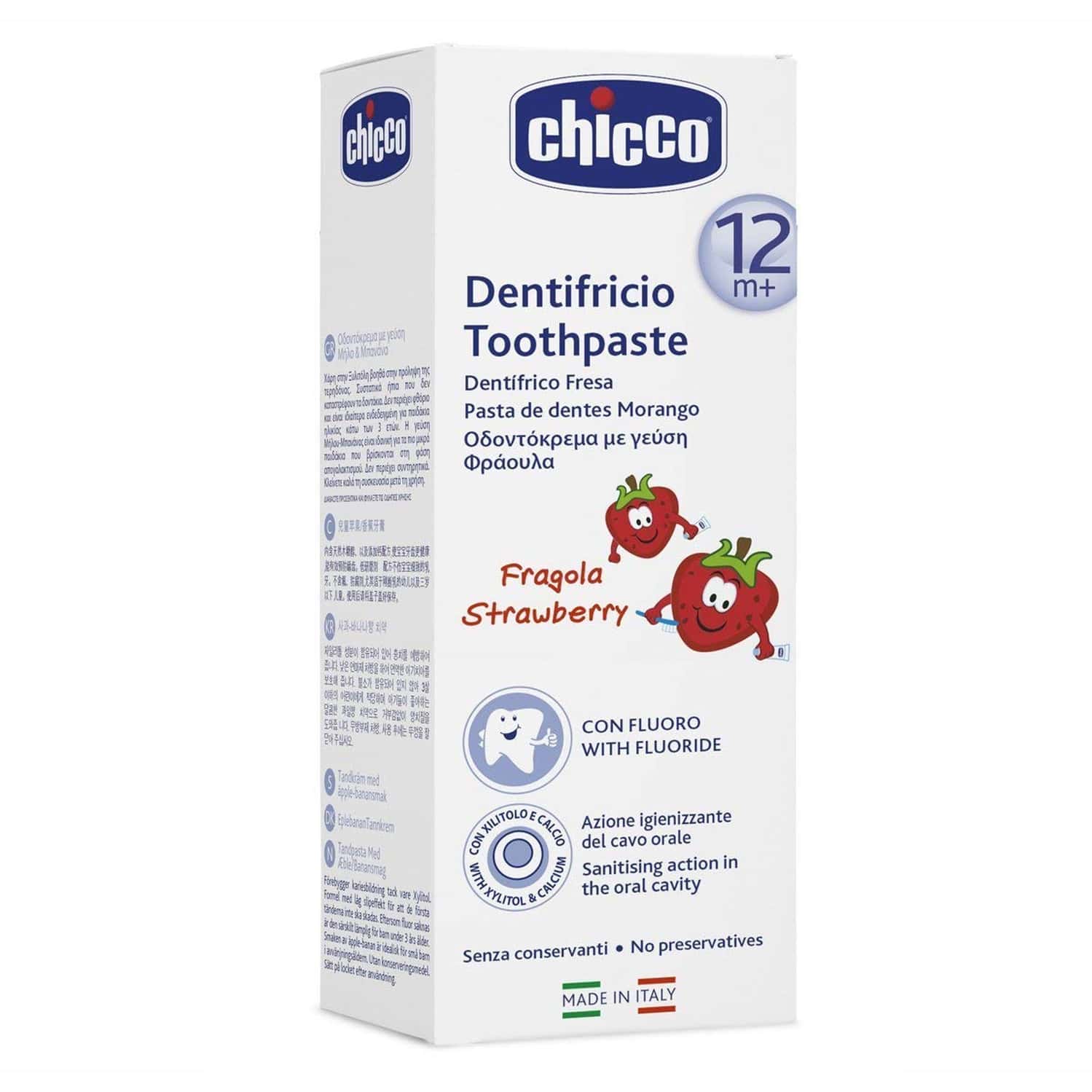 Buy CHICCO TOOTHPASTE STRAWBERRY 50ML, PACK OF 2 (100ML TOTAL) Online ...