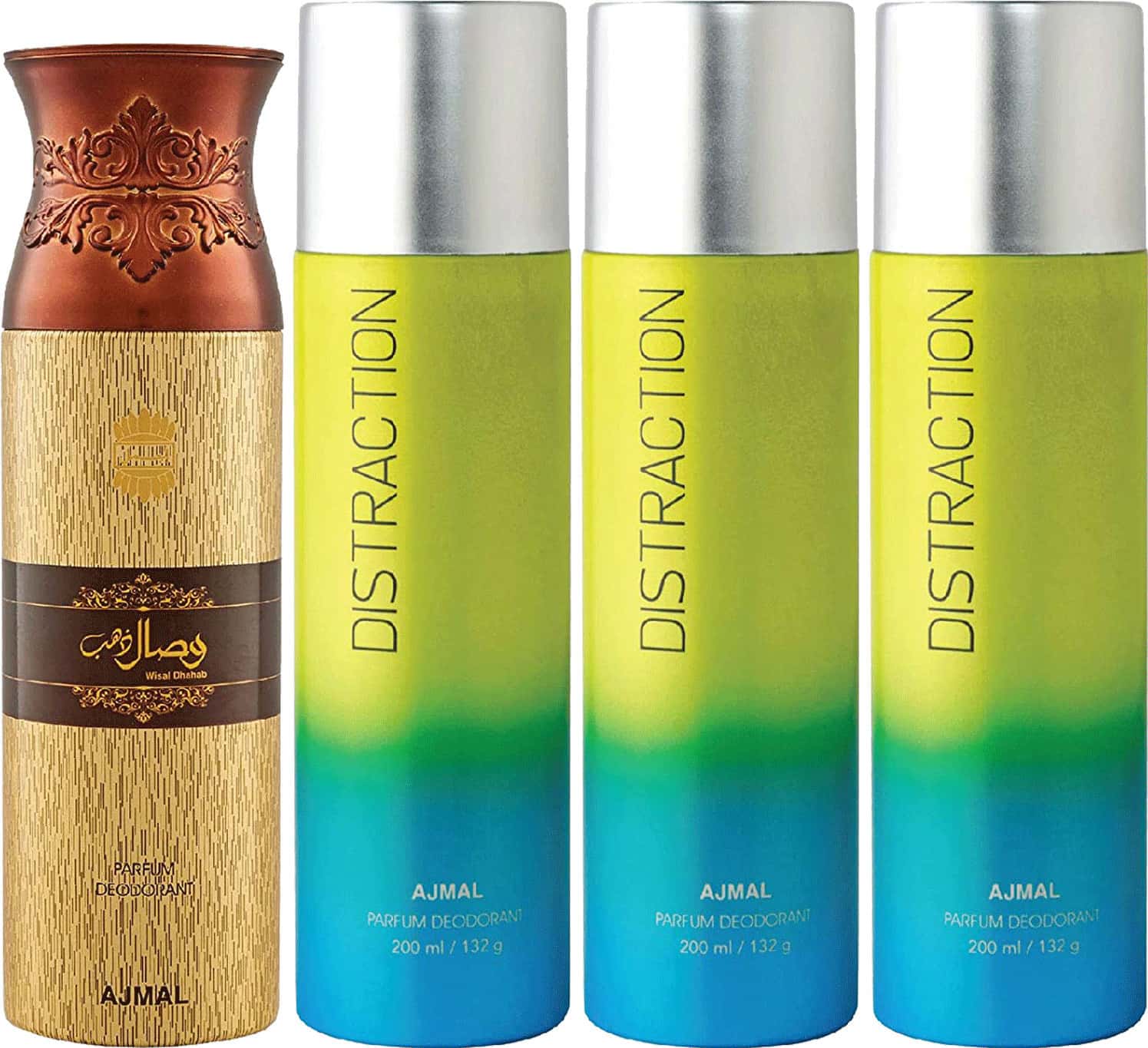 Buy AJMAL 1 WISAL DHAHAB FOR MEN AND 3 PERSUADE FOR MEN & WOMEN ...