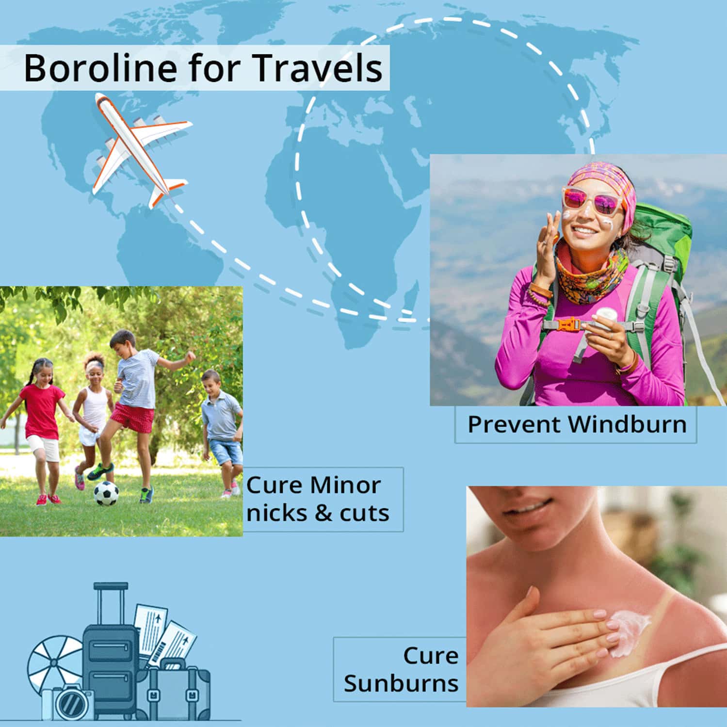 Buy BOROLINE DRY SKIN CARE COMBO - ANTISEPTIC CREAM (2X100GM) + FREE BO ...