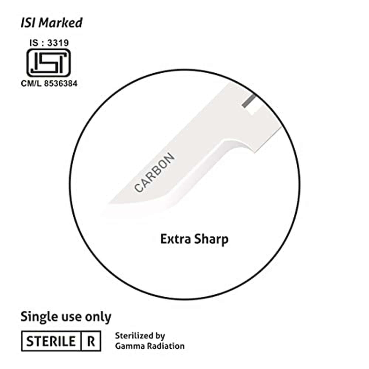 Buy PARAMOUNT SURGICAL BLADE NO. 15 100 PCS PER PACKET PACK OF 1 Online ...