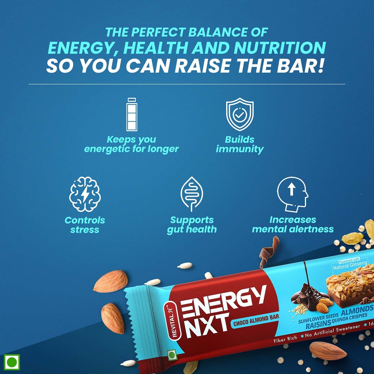 Buy REVITAL H ENERGY NXT CHOCO ALMOND BAR - 35G Online & Get Upto 60% ...