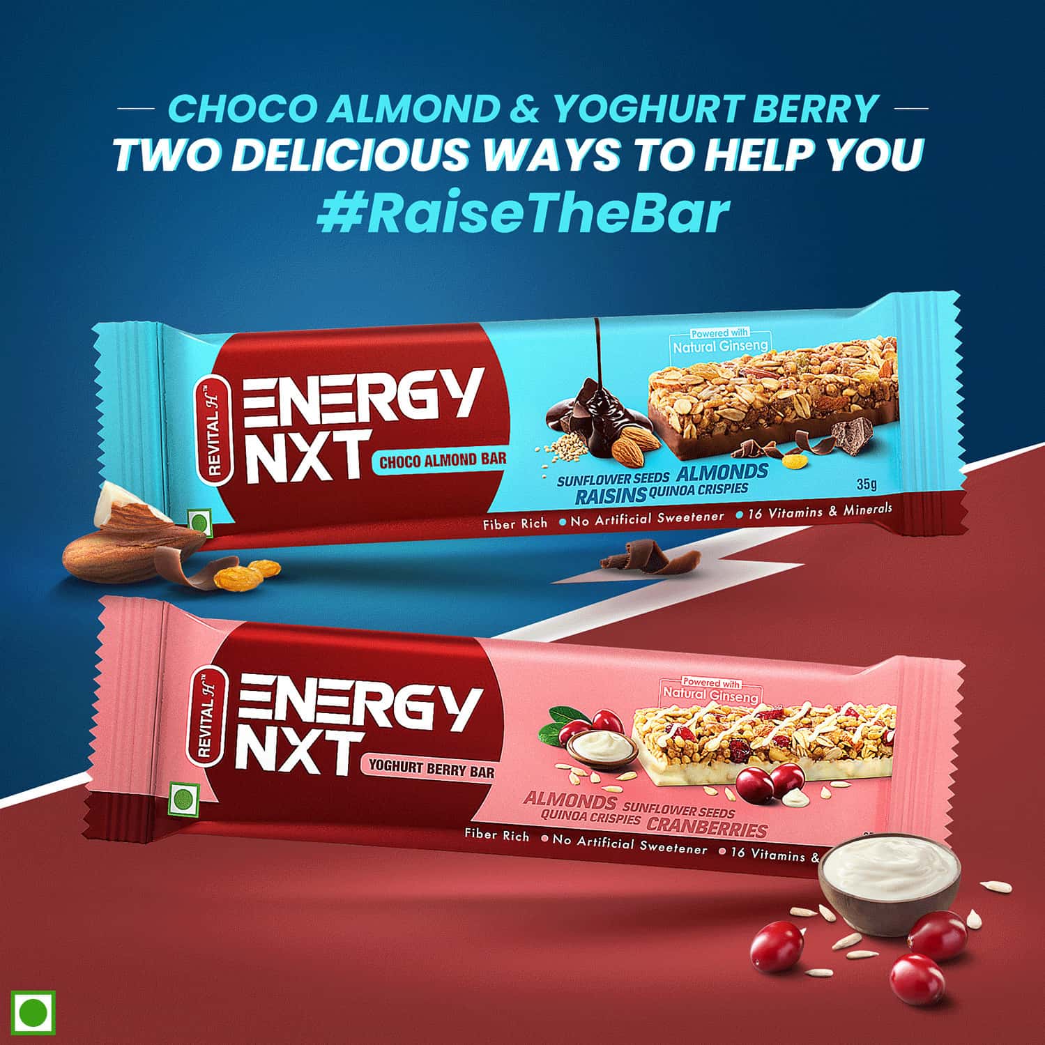 Buy REVITAL H ENERGY NXT CHOCO ALMOND BAR - 35G Online & Get Upto 60% ...
