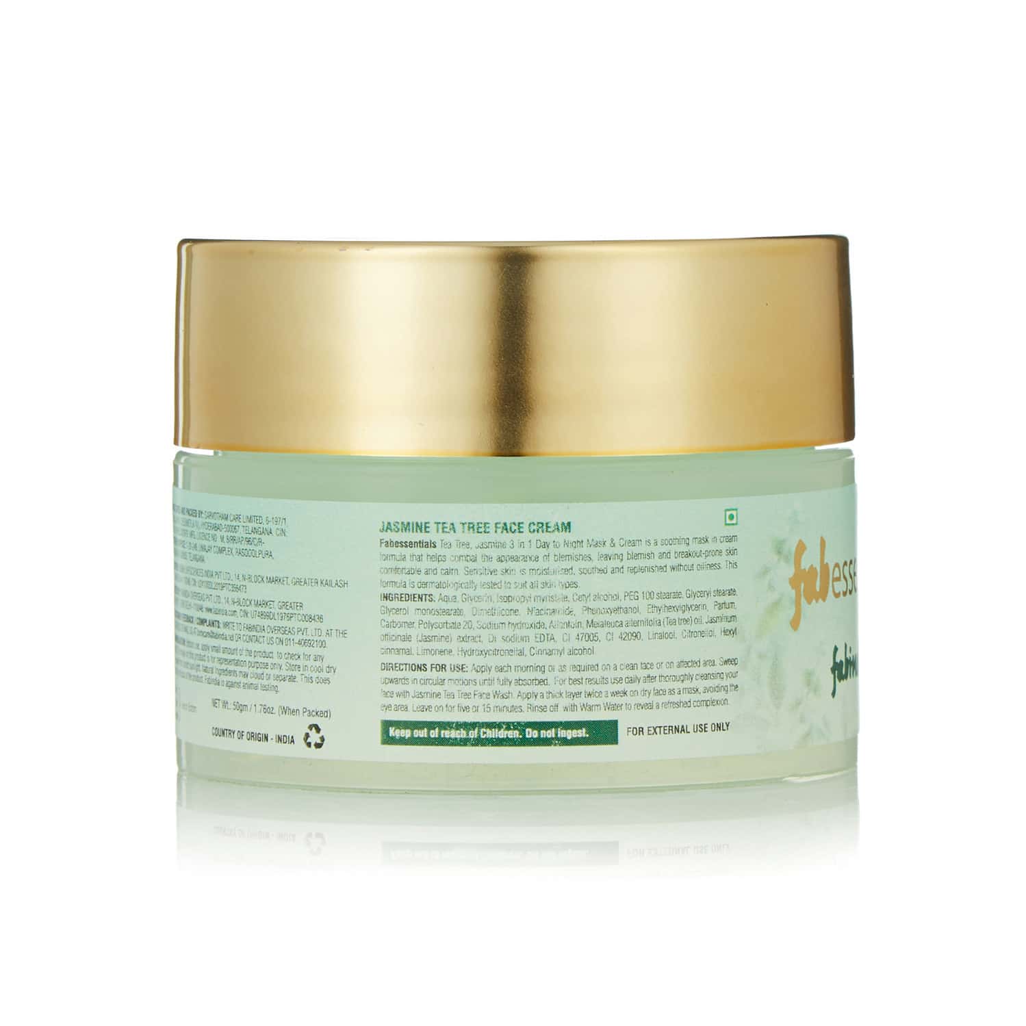 Buy FABESSENTIALS JASMINE TEA TREE FACE CREAM 50 GM Online & Get Upto ...