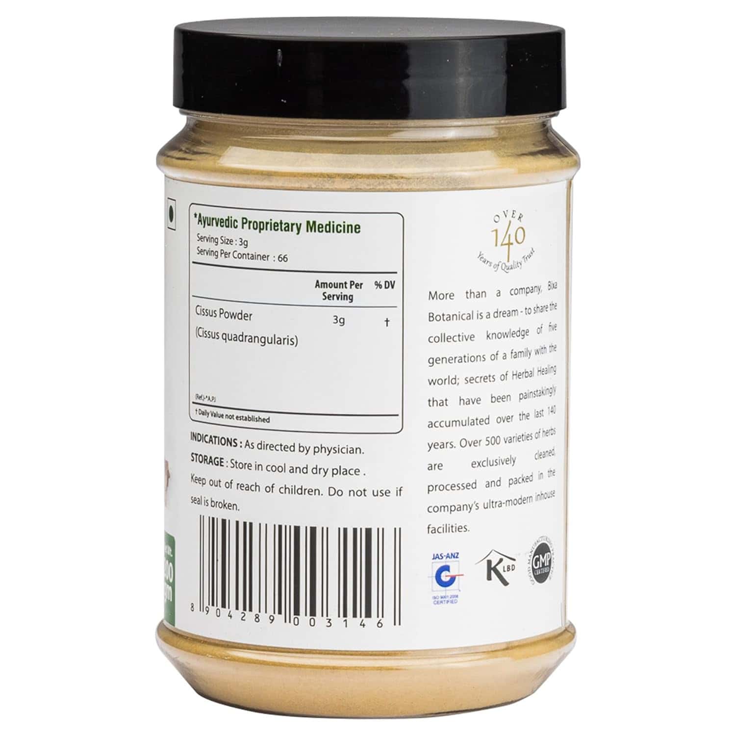 Buy BIXA BOTANICAL HADJOD POWDER- SUPPORTS BONE, JOINTS & CARTILAGE ...