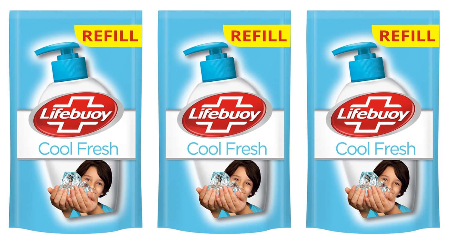 Buy Lifebuoy Cool Fresh Menthol Germ Protection (Pack Of 3x185 Ml ...