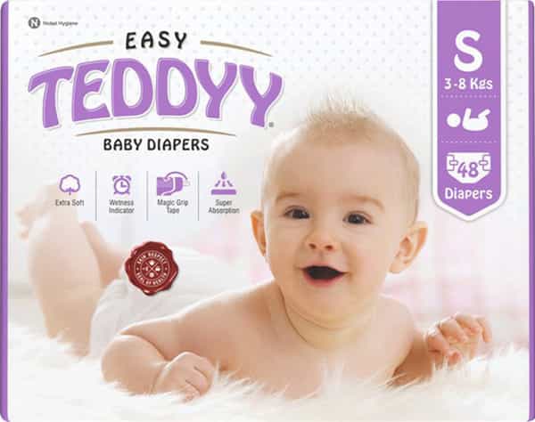 Buy TEDDYY EASY BABY SMALL SIZE DIAPER (48 COUNT) Online & Get Upto 60% ...