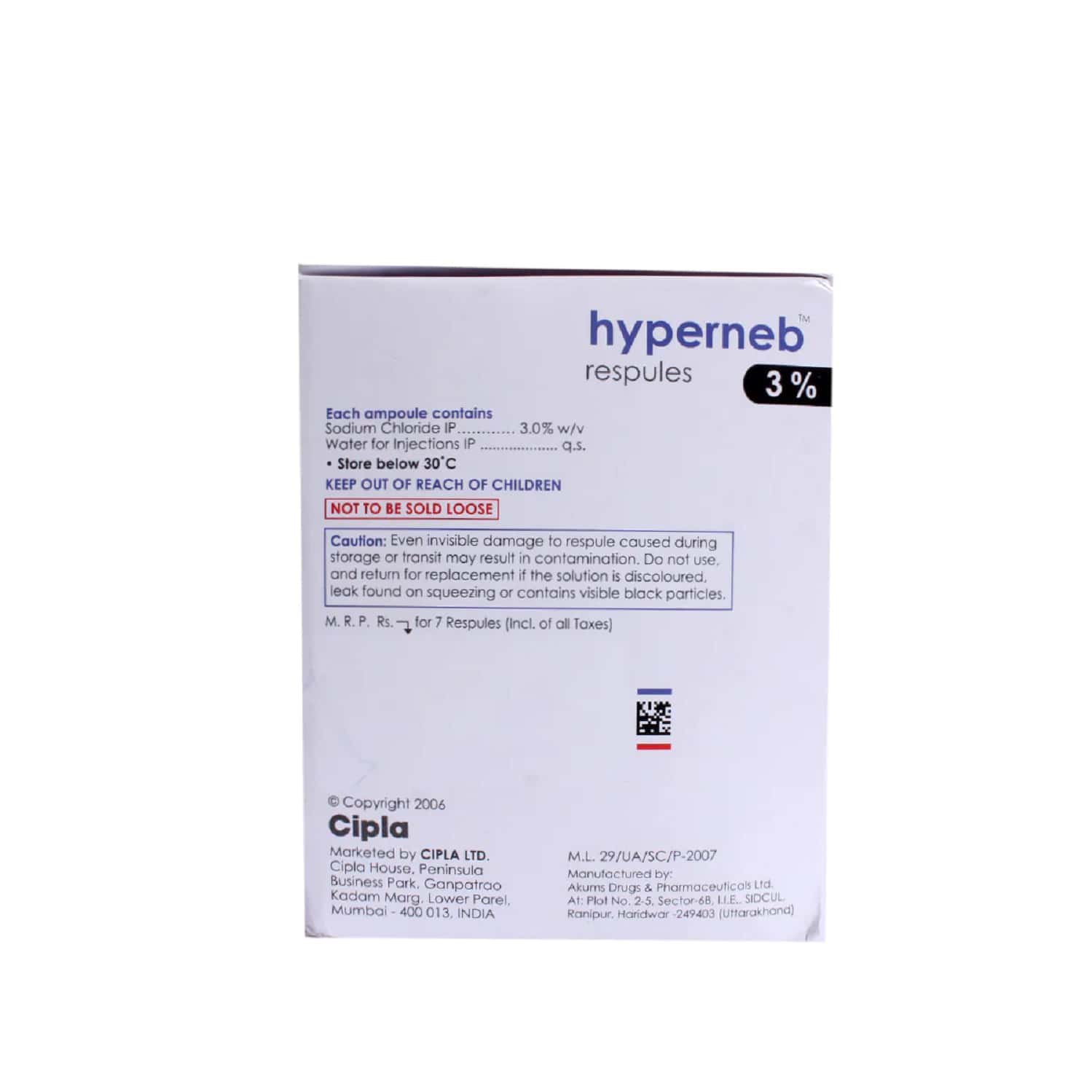 Buy HYPERNEB 3% RESPULES 4 ML(PACK OF 7) Online & Get Upto 60% OFF at ...