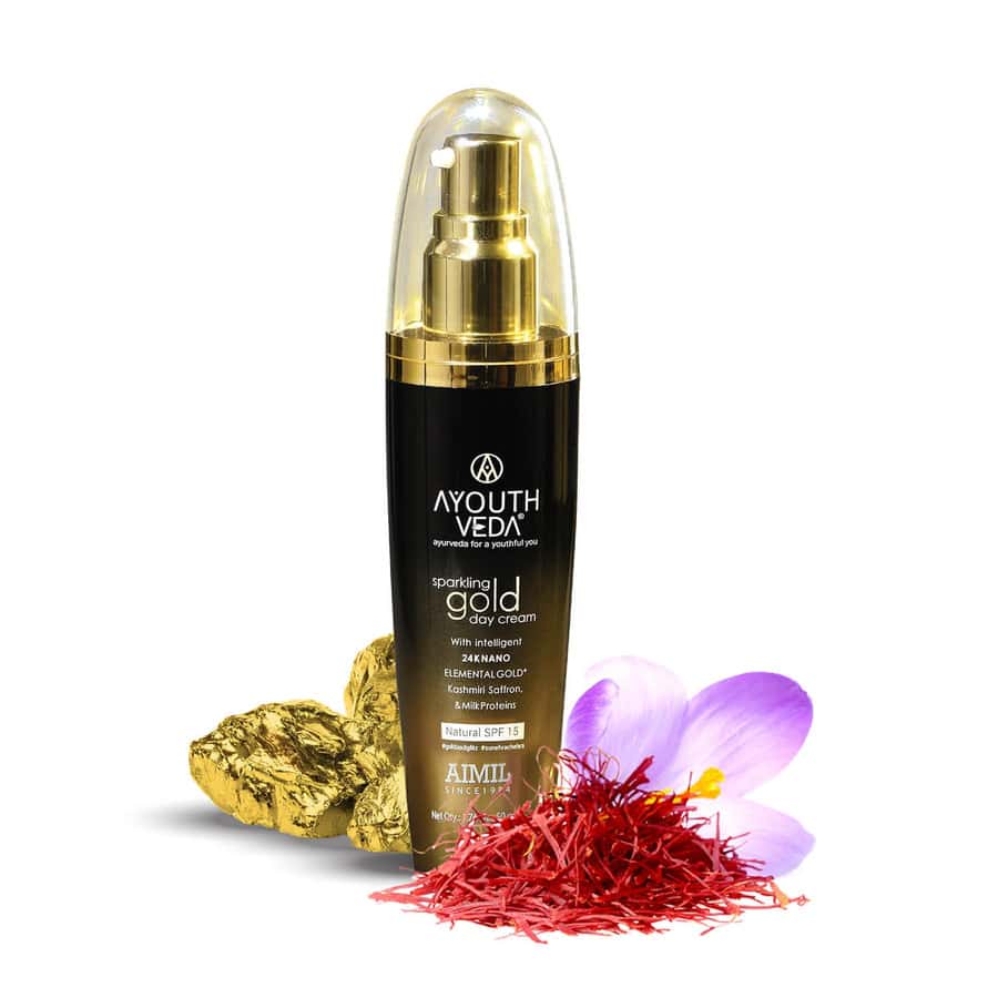 Buy AYOUTHVEDA SPARKLING GOLD NIGHT CREAM WITH KASHMIRI SAFFRON & 24K ...