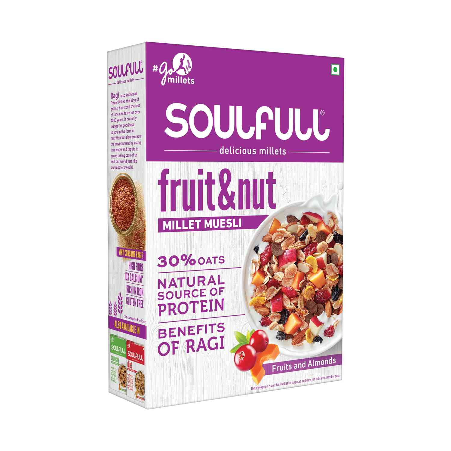 Buy Soulfull Millet Fruit & Nut Muesli Box Of 400 G Online at Flat 18% ...
