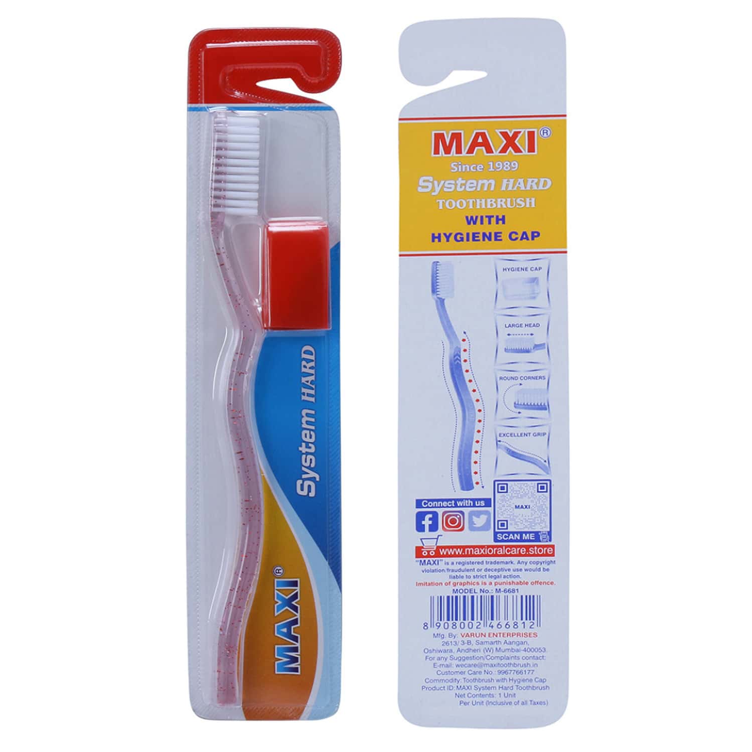 Buy MAXI SYSTEM HARD TOOTHBRUSH (PACK OF 4) Online & Get Upto 60% OFF ...
