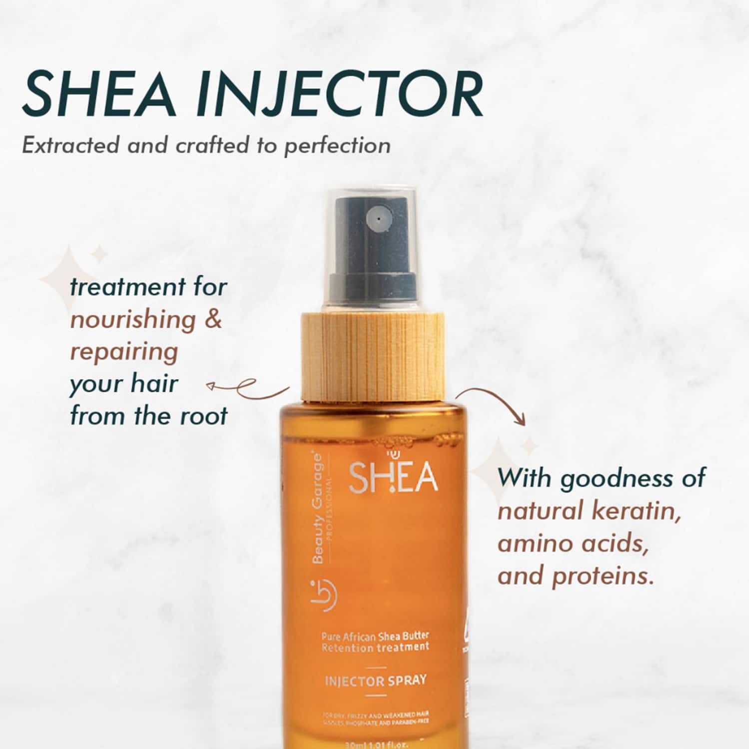 Buy BEAUTY GARAGE PURE AFRICAN SHEA RETENTION TREATMENT HAIR INJECTOR ...