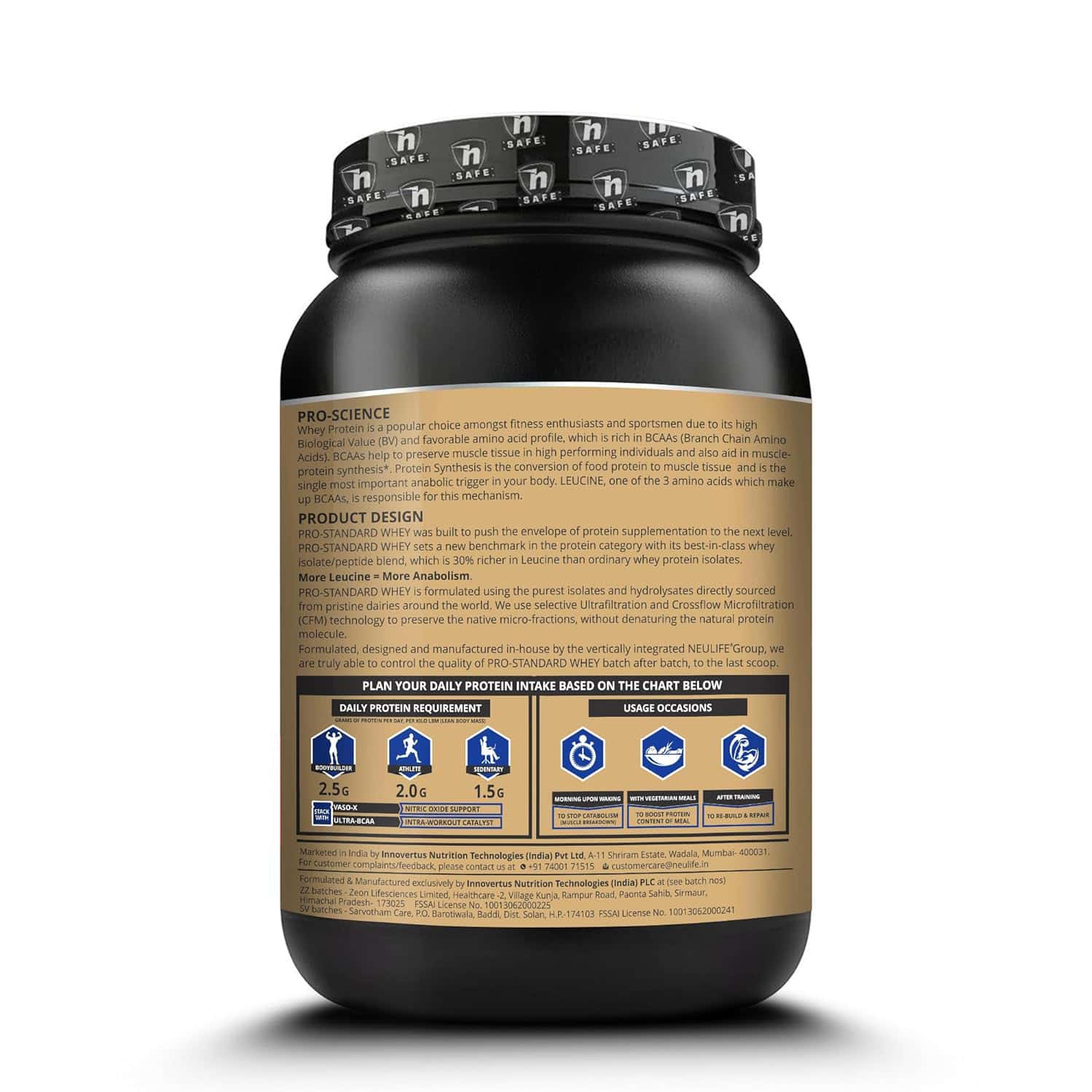 Buy NEULIFE PRO STANDARD ADVANCED WHEY PROTEIN ISOLATE POWDER 2LBS ...