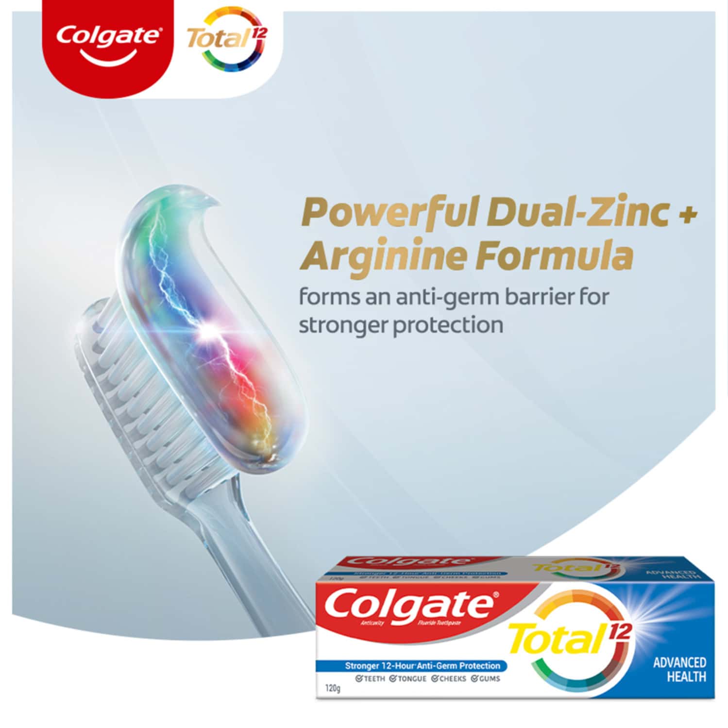 Buy COLGATE TOTAL WHOLE MOUTH HEALTH ANTIBACTERIAL TOOTHPASTE 120GM ...