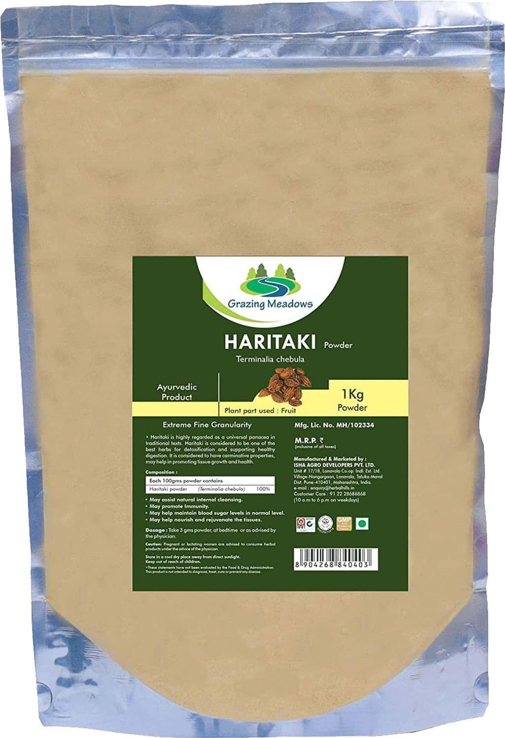 Buy AL-AYURVEDIC LIFE HARITAKI POWDER - 1 KG VALUE PACK PACK OF 4 ...