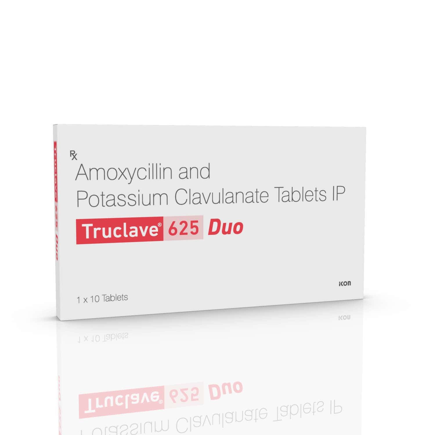 Buy TRUCLAVE 625 MG DUO TABLETS (1 X 10) ALU - STRIP Online & Get Upto ...