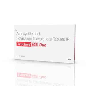 Buy TRUCLAVE 625 MG DUO TABLETS (1 X 10) ALU - STRIP Online & Get Upto ...
