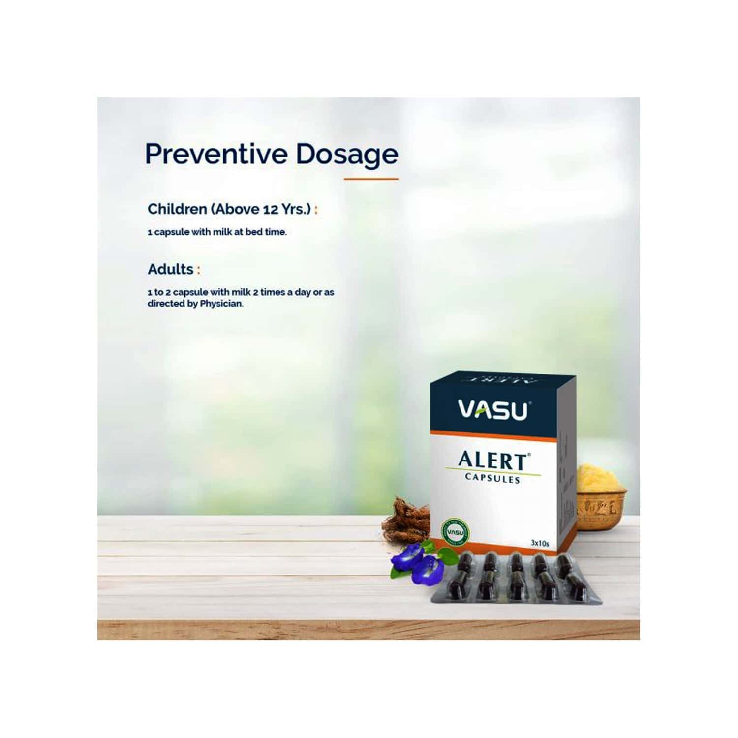 Buy Vasu Alert Capsule - 30'S Online & Get Upto 60% OFF at PharmEasy