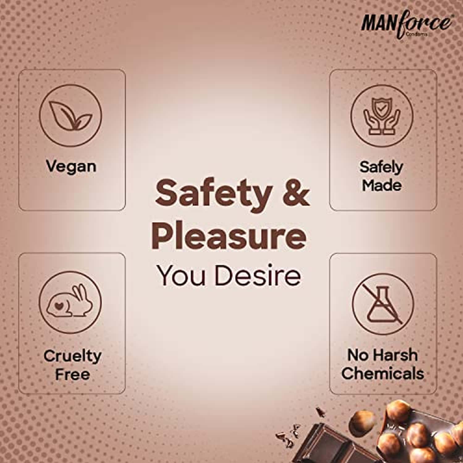 Buy MANFORCE COCKTAIL CONDOMS (DOTTED-RINGS) HAZELNUT & CHOCOLATE ...