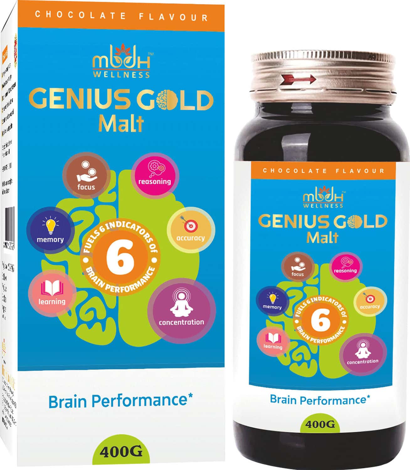 Buy MBDHWELLNESS ENERGY GOLD+GENIUS GOLD MALT-HERBAL BRAIN+IMMUNITY ...
