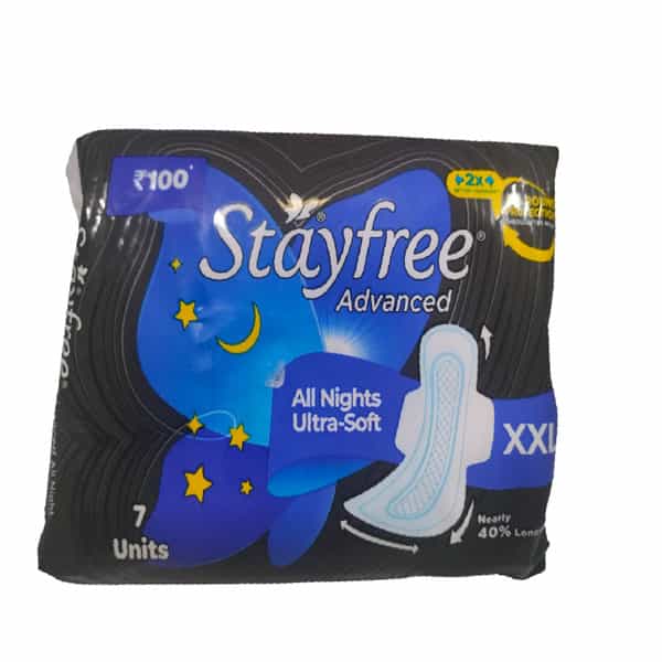 Buy STAYFREE ADVANCED ALL NIGHTS ULTRA SOFT XXL 28 PADS Online & Get ...