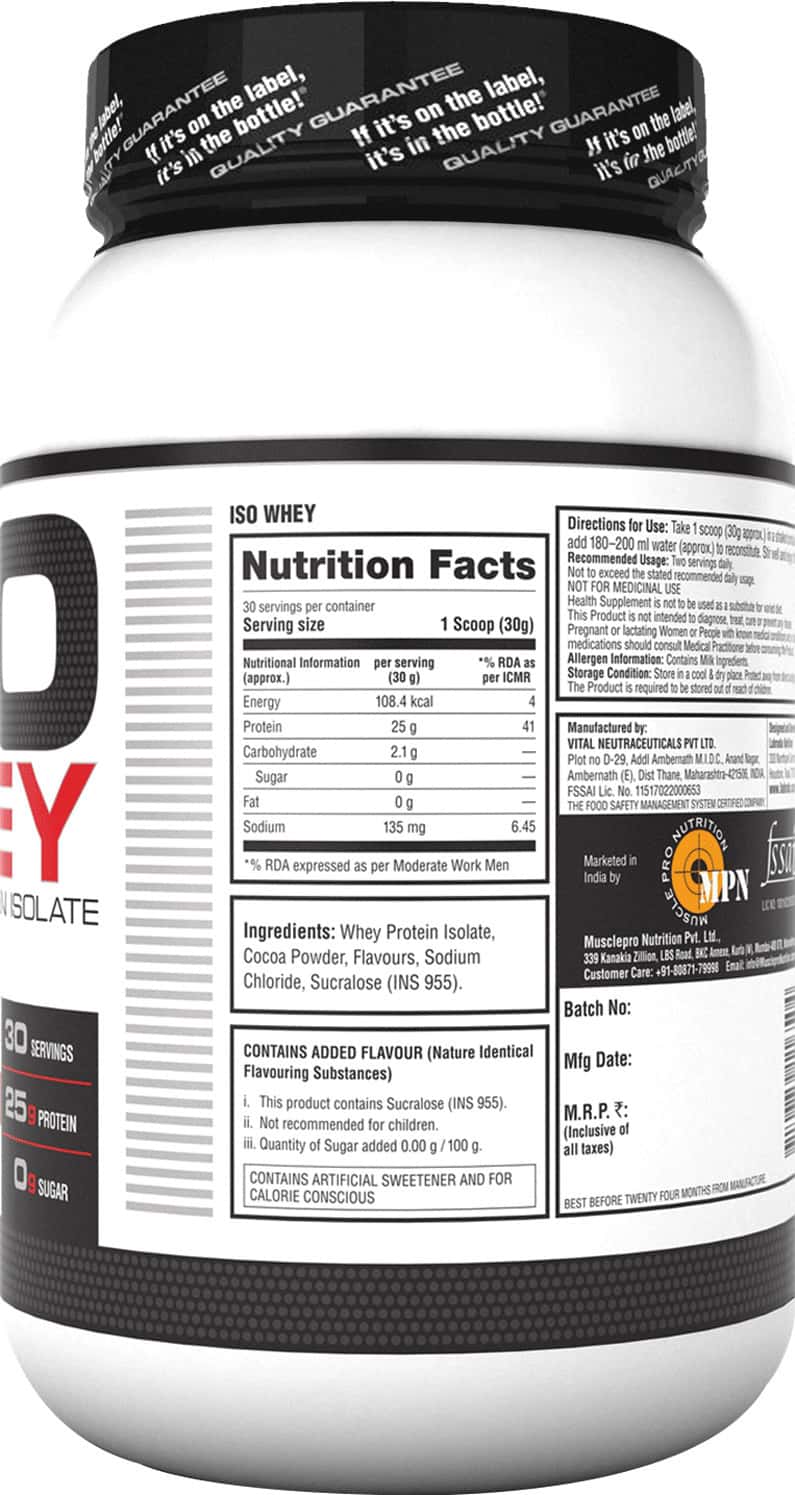 Buy LABRADA ISO WHEY 100% WHEY PROTEIN ISOLATE - 2 LBS (900G ...