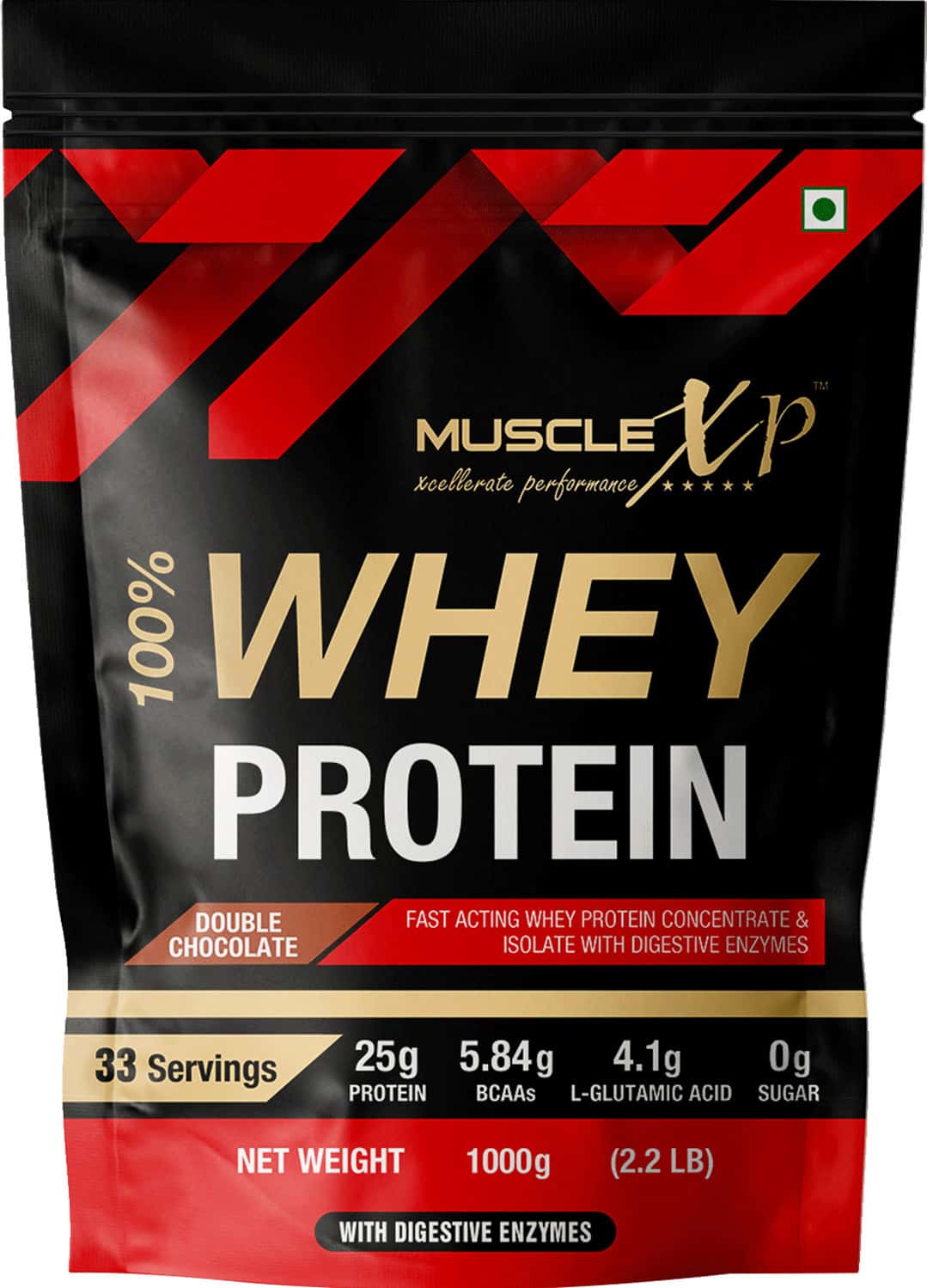 Buy MUSCLEXP 100% WHEY PROTEIN WITH DIGESTIVE ENZYME - 1KG POUCH DOUBLE ...