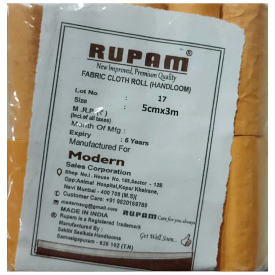 Buy RUPAM FABRIC CLOTH ROLL 10CM*3MTR PACK OF 10 Online & Get Upto 60% ...