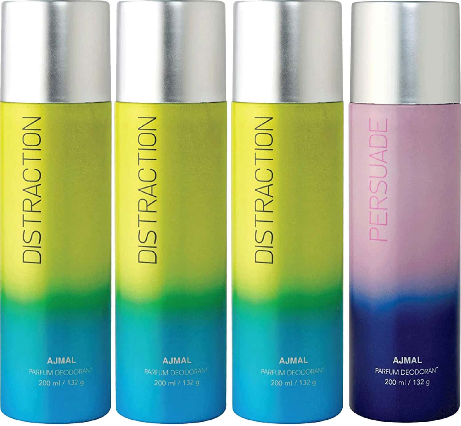 Buy AJMAL 3 DISTRACTION & 1 MAGNETIZE DEODORANT PACK OF 4 DEODORANT ...