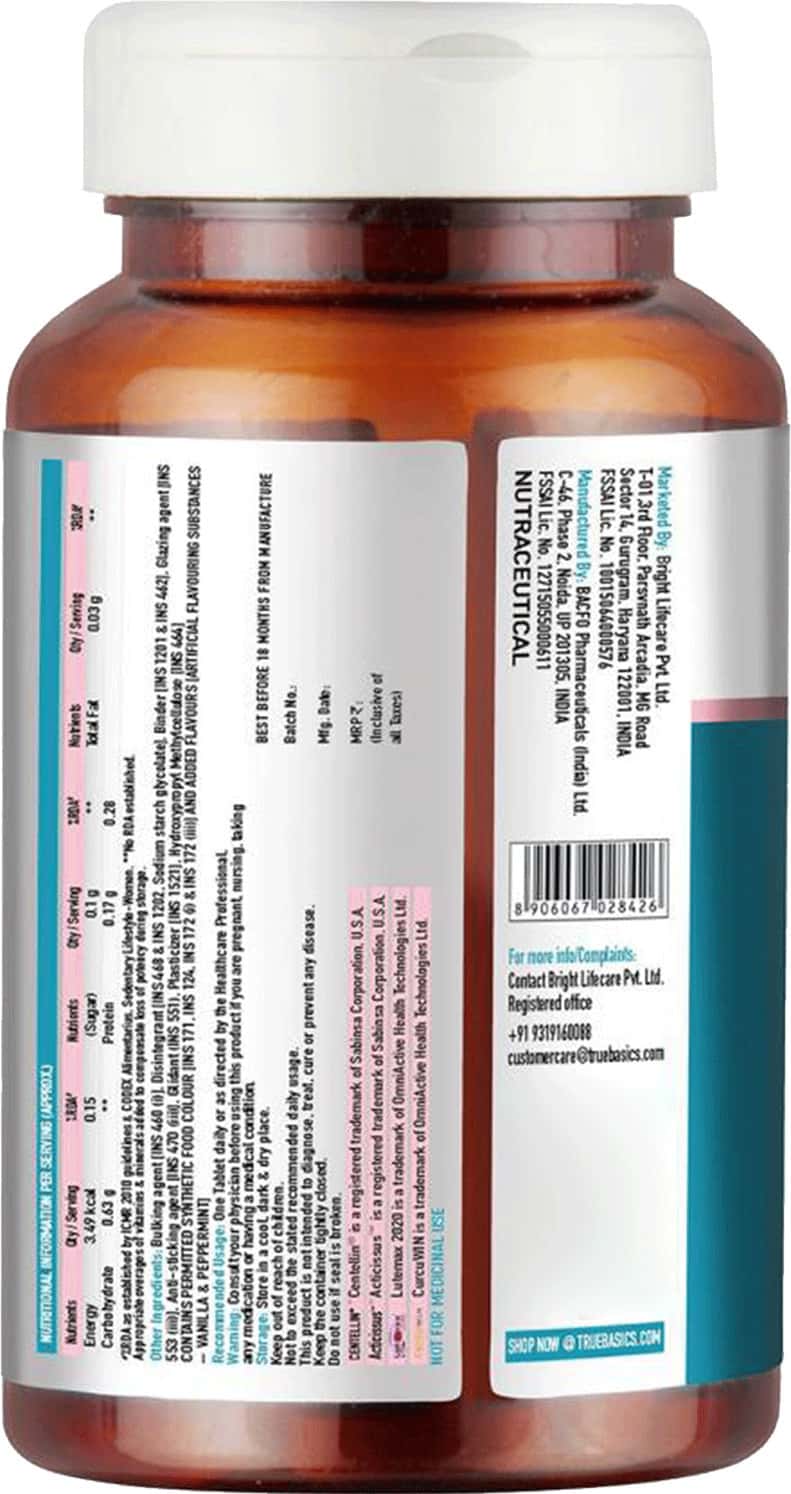 Buy TRUEBASICS MULTIVIT WOMEN ONE DAILY MULTIVITAMINS MULTIMINERALS ...