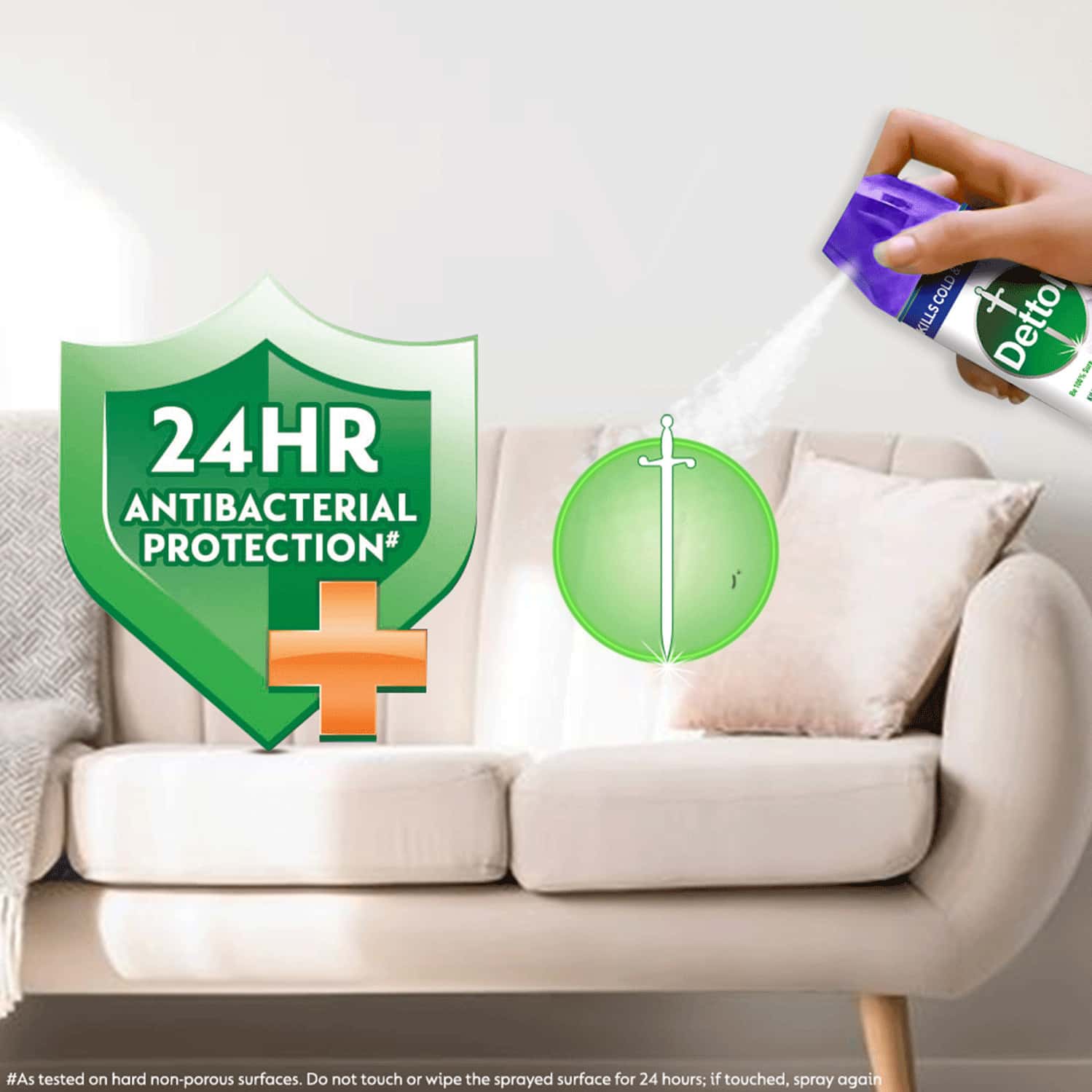 Buy DETTOL MULTI-SURFACE DISINFECTANT SANITIZER SPRAY BOTTLE|24 HOURS ...