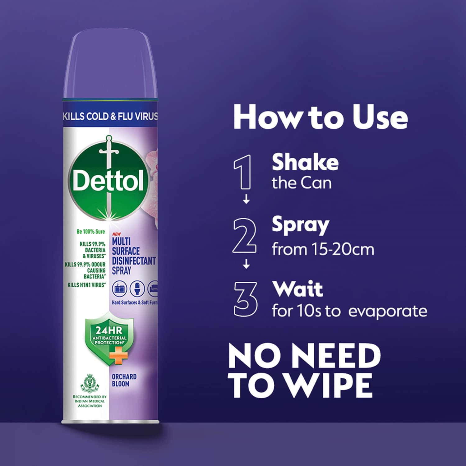 Buy DETTOL MULTI-SURFACE DISINFECTANT SANITIZER SPRAY BOTTLE|24 HOURS ...