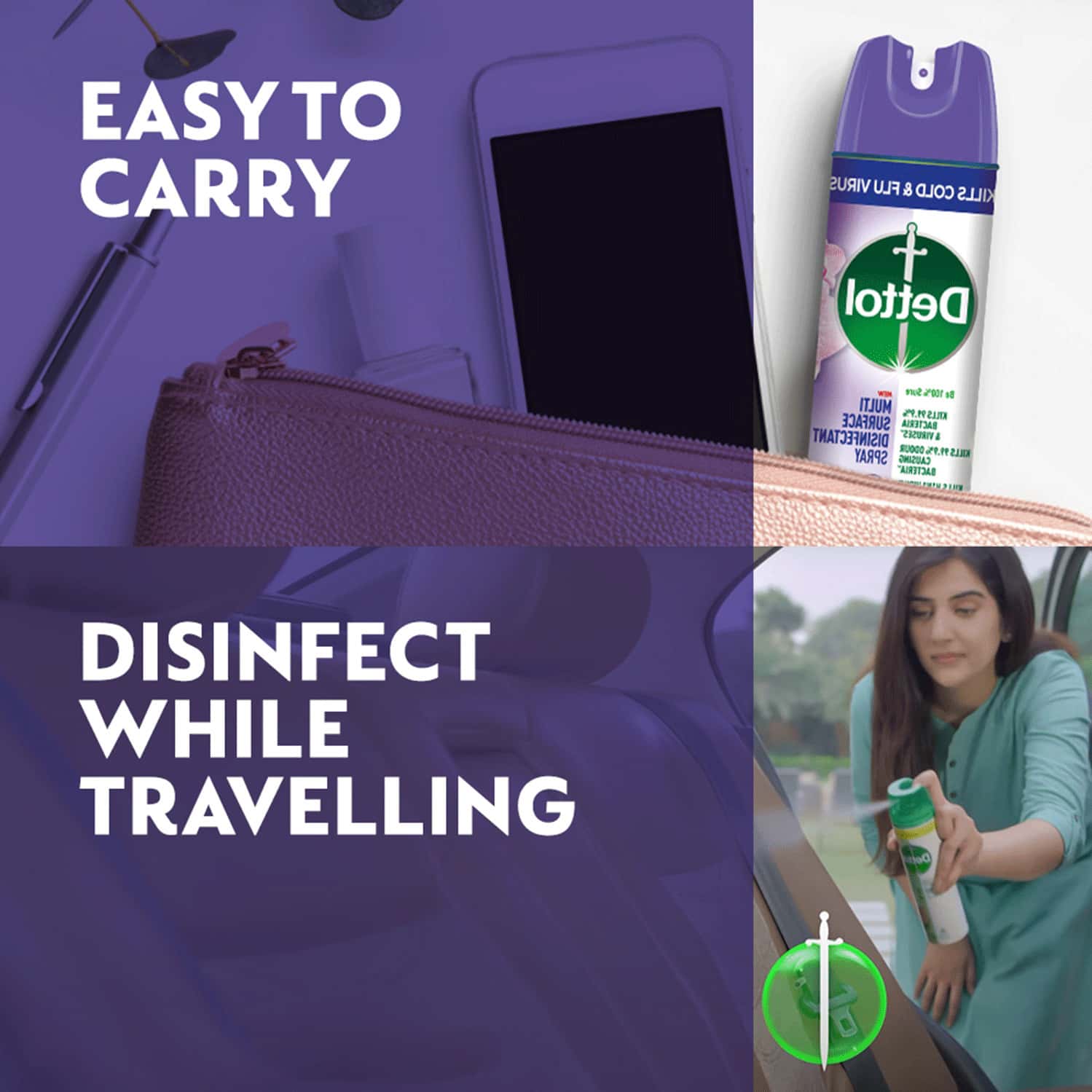 Buy DETTOL MULTI-SURFACE DISINFECTANT SANITIZER SPRAY BOTTLE|24 HOURS ...