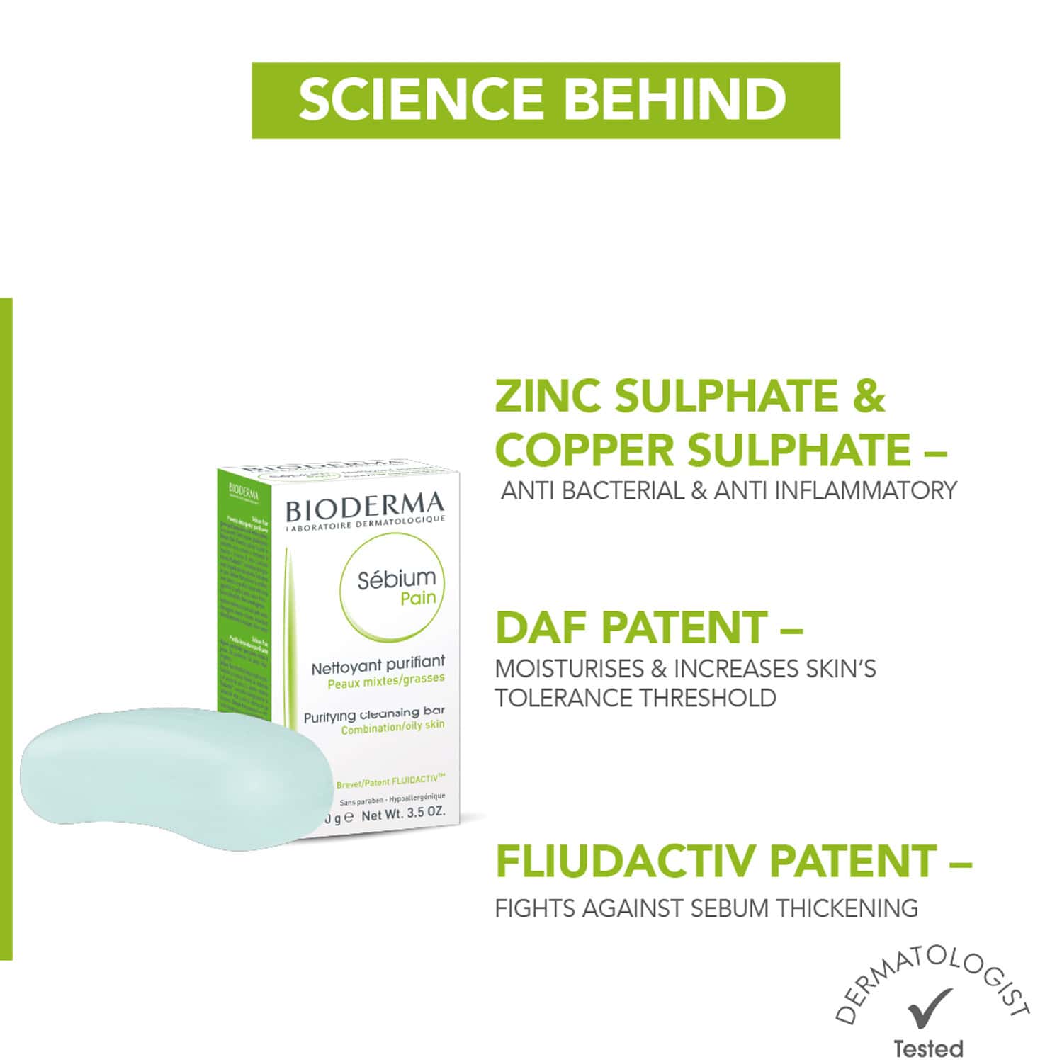 Buy BIODERMA SEBIUM PAIN PURIFYING CLEANSING BAR PREVENTING BLEMISHES ...