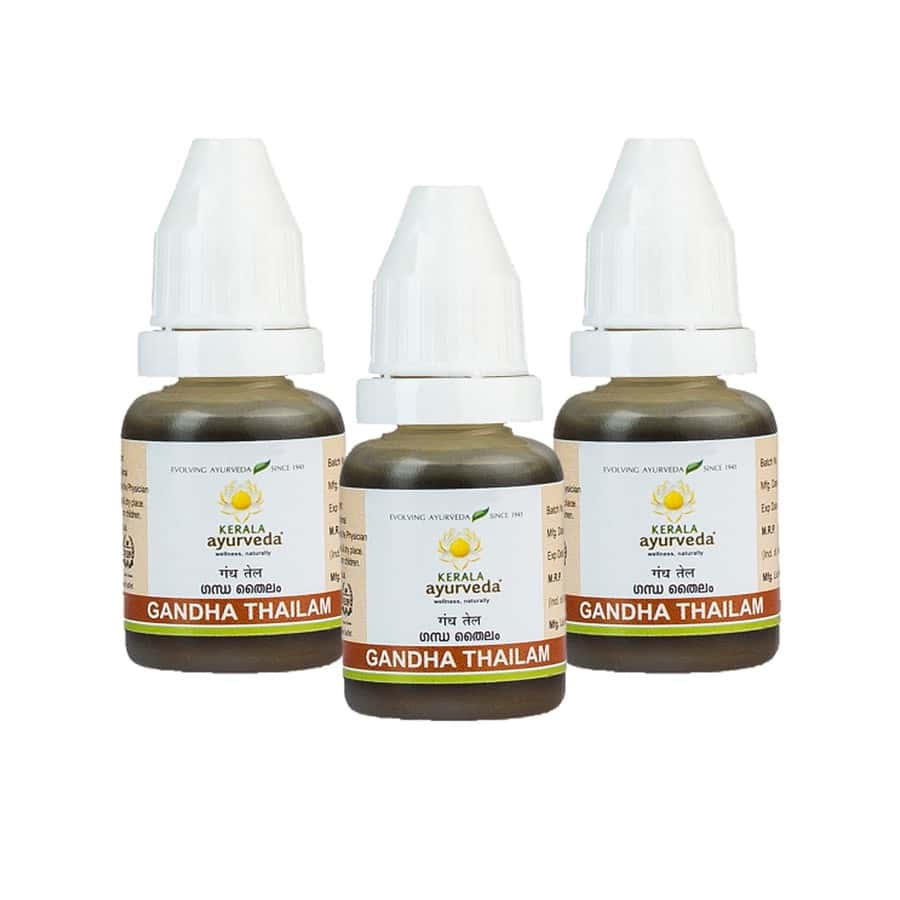 Buy KERALA AYURVEDA GANDHA THAILAM(10 ML) - PACK OF 3 Online & Get Upto ...