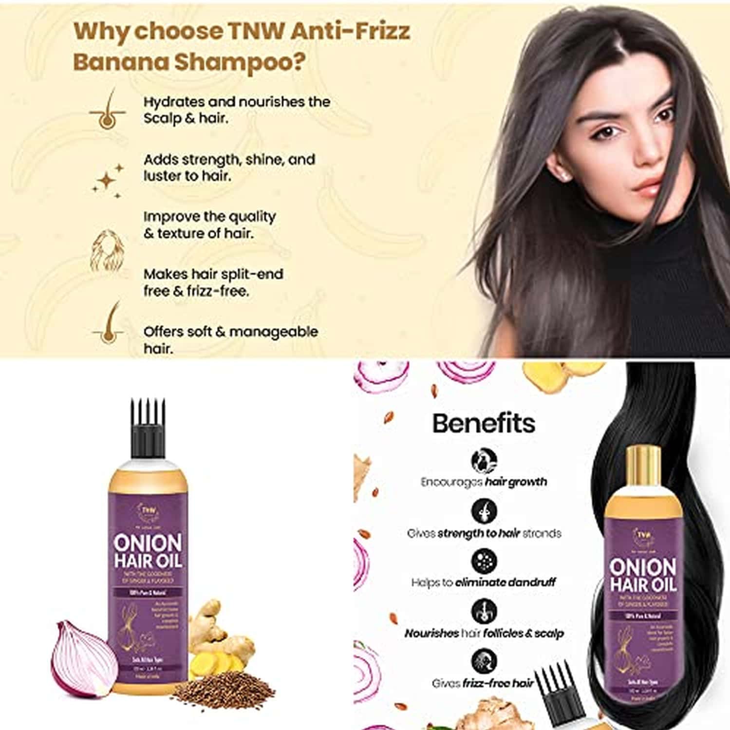 Buy TNW-THE NATURAL WASH ONION OIL AND BANANA SHAMPOO | CLARIFYING ...