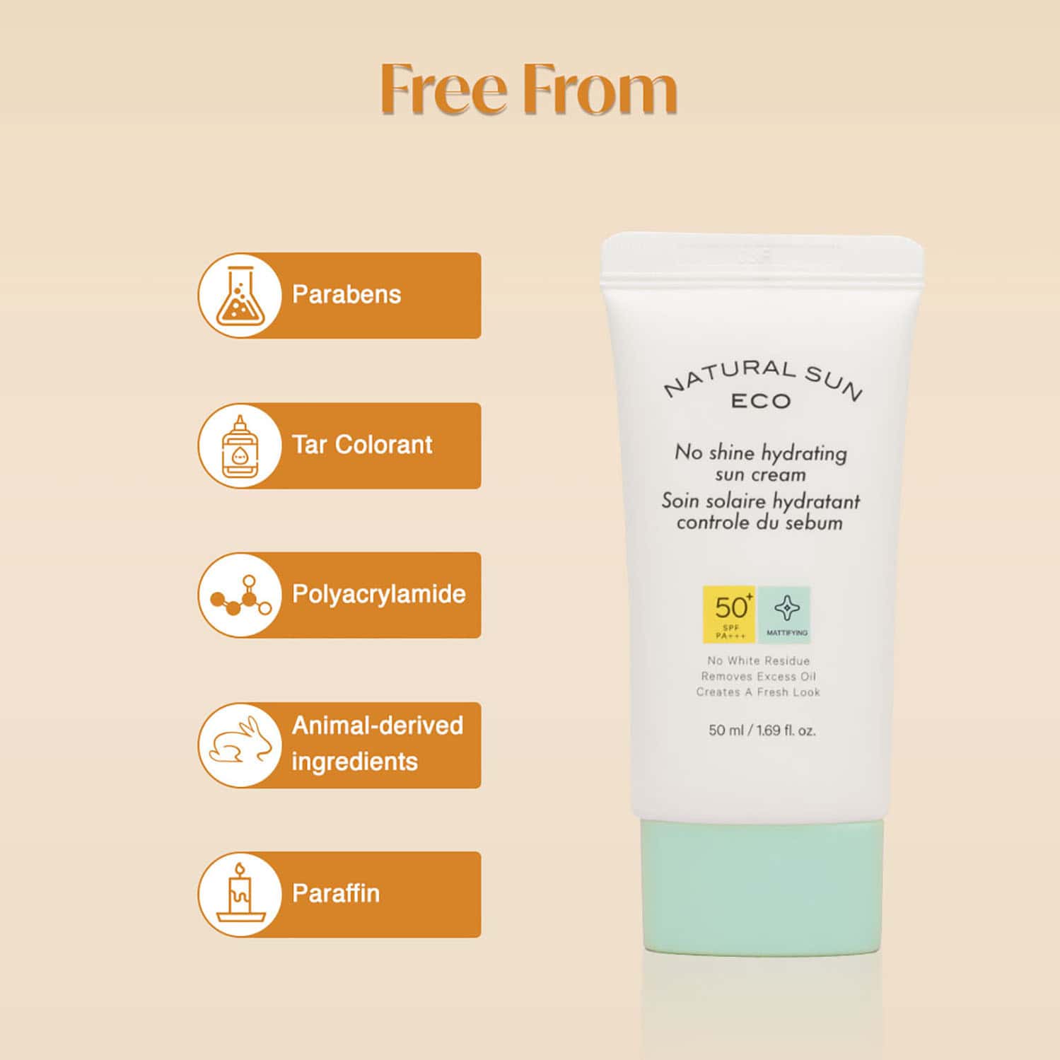 Buy THE FACE SHOP NATURALSUN ECO NO SHINE HYDRATING SUN CREAM Online ...