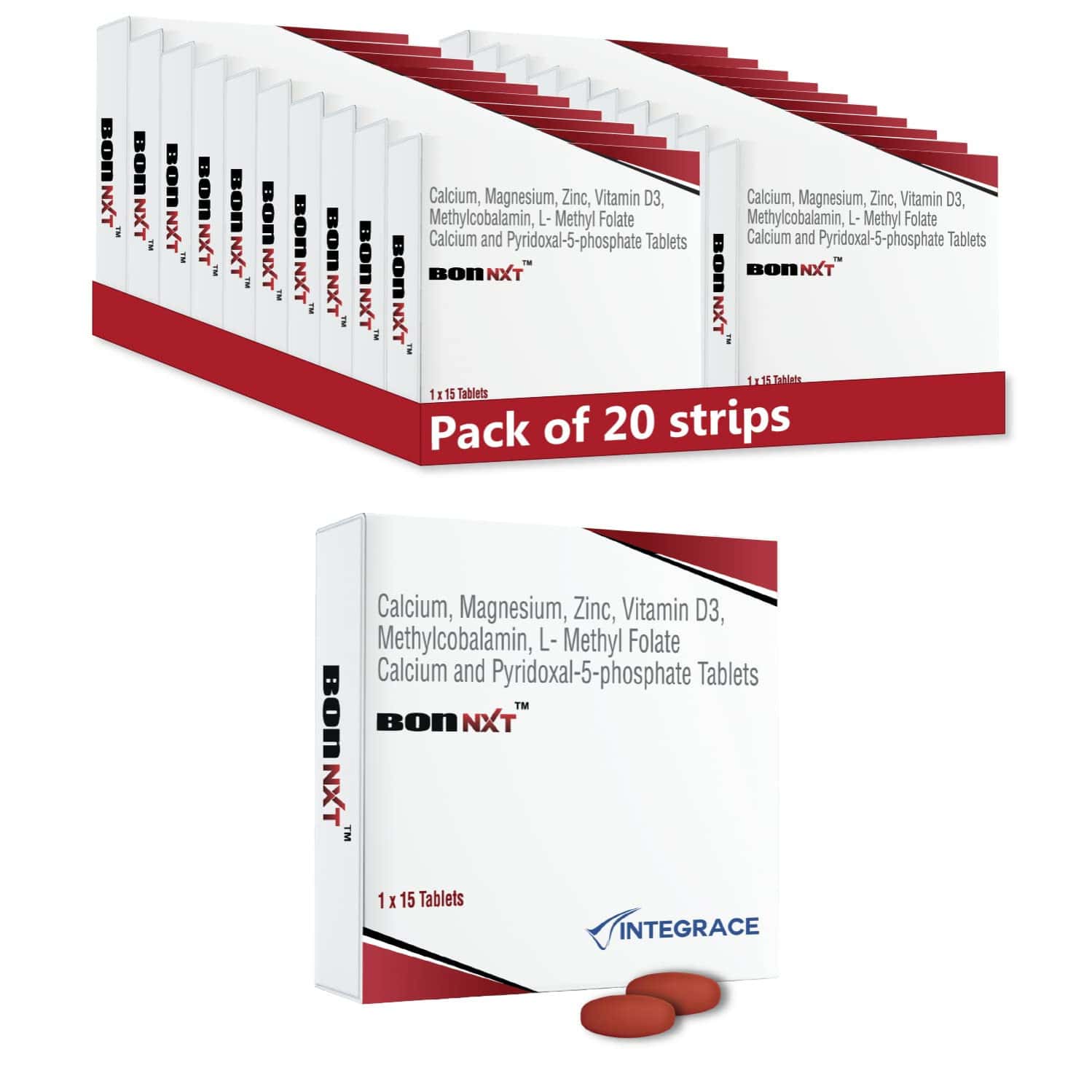 Buy BON NXT MULTIVITAMIN SUPPLEMENT WITH300 TABLET-PACK OF 20 (20 X 15 ...