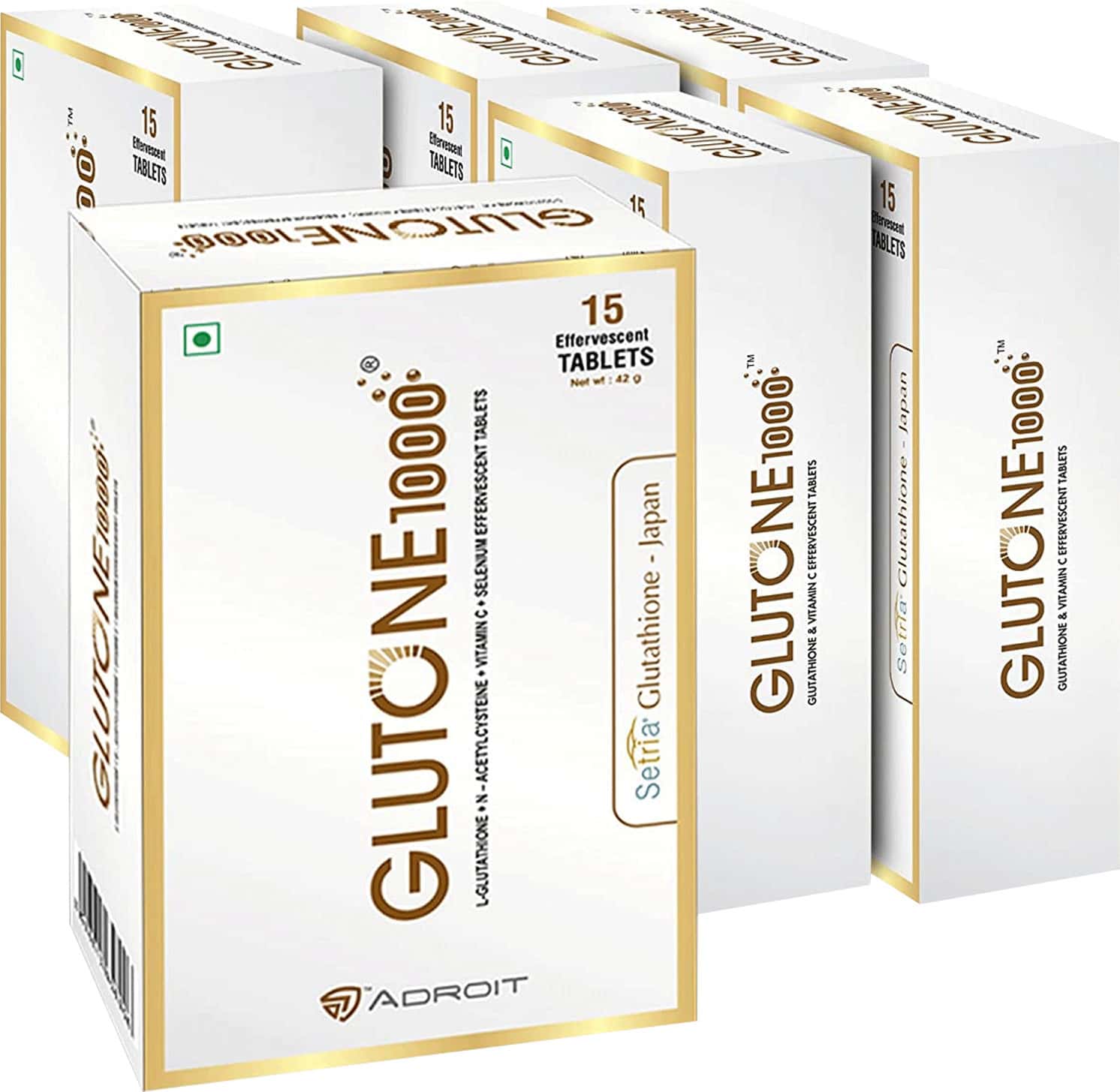 Buy GLUTONE 1000 GLUTATHIONE EFFERVESCENT TABLETS| 15 TABLETS (PACK OF ...