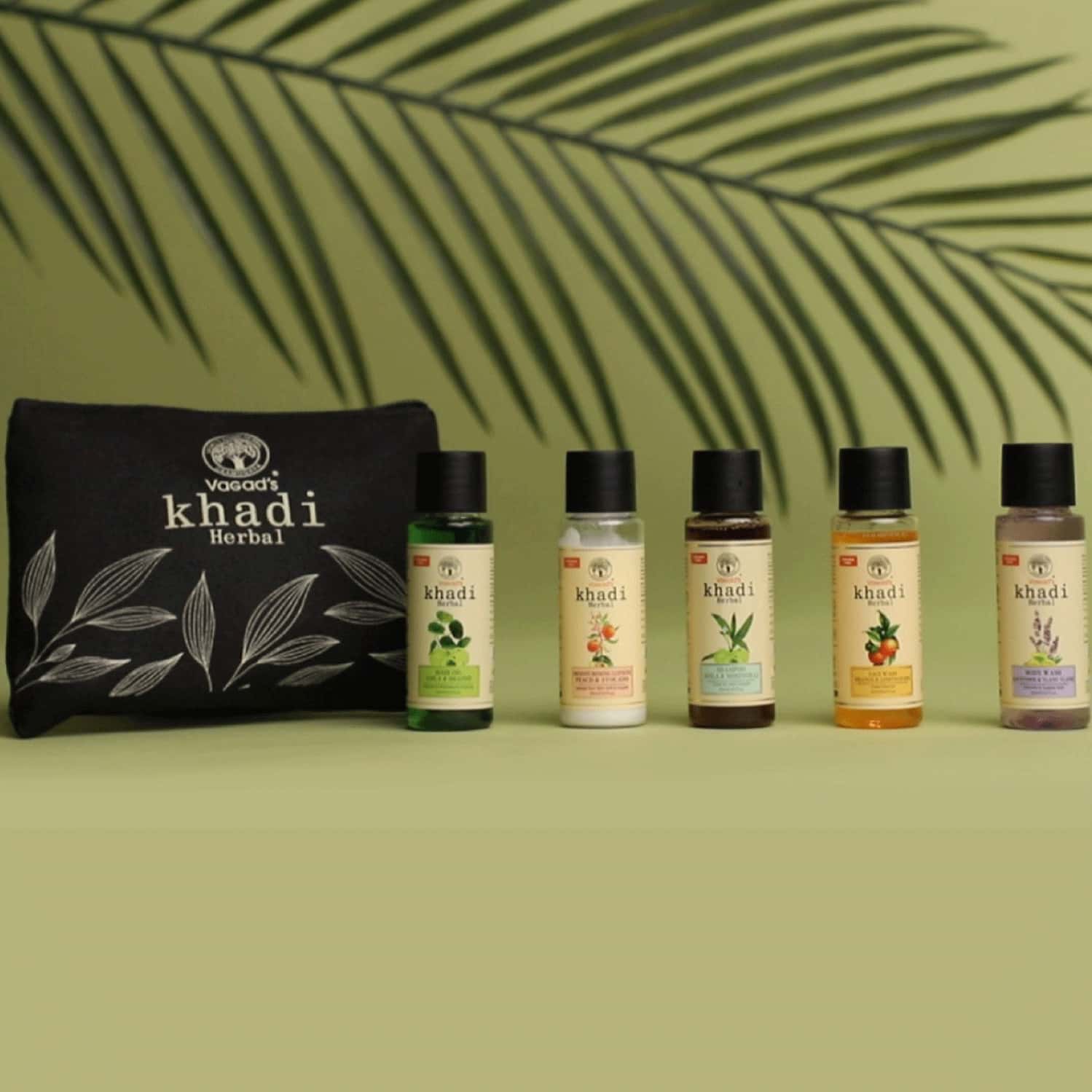Buy VAGAD'S KHADI EASY TO CARRY TRAVEL KIT SET OF 5 MINIS EACH 30ML ...