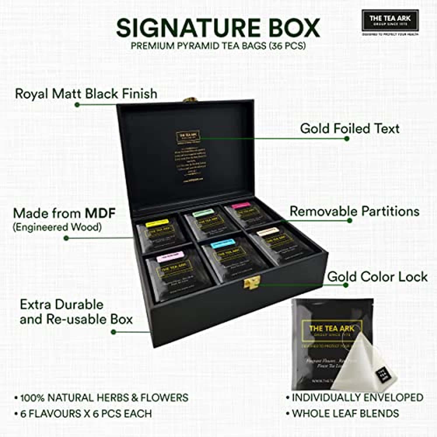 Buy THE TEA ARK SIGNATURE SELECT DIWALI ASSORTED TEA BAGS GIFT BOX | 6 ...