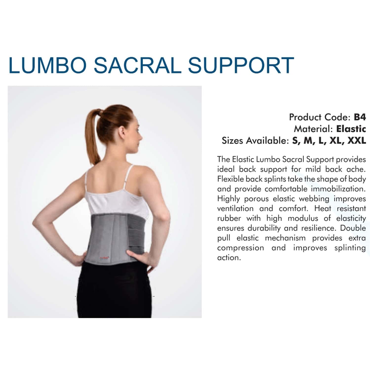 Buy VISSCO LUMBO SACRAL CORSET WITH SILICONE PRESSURE FOR OPTIMUM ...