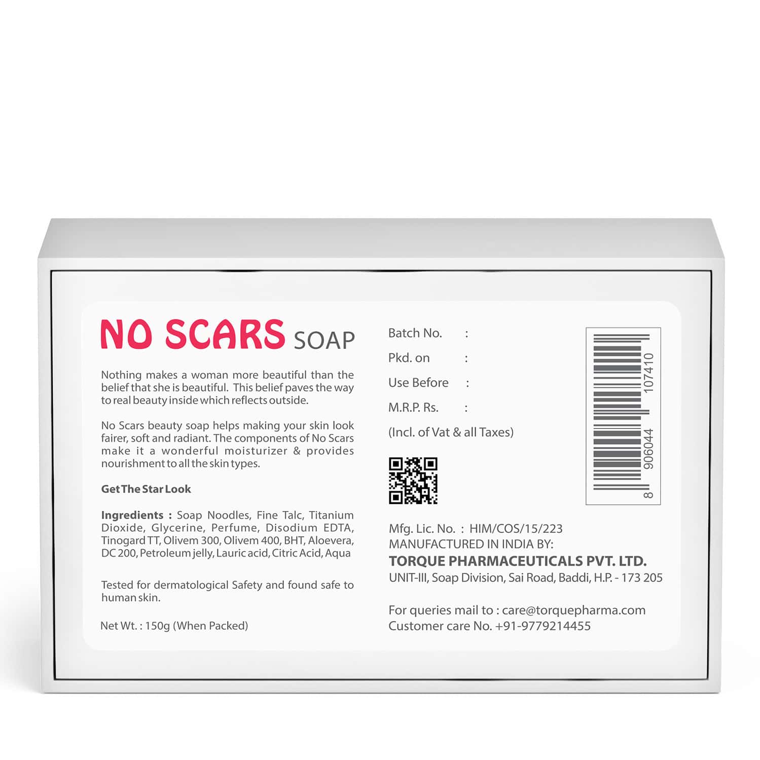 Buy NO SCAR SOAP 150G PACK OF 3 Online & Get Upto 60% OFF at PharmEasy