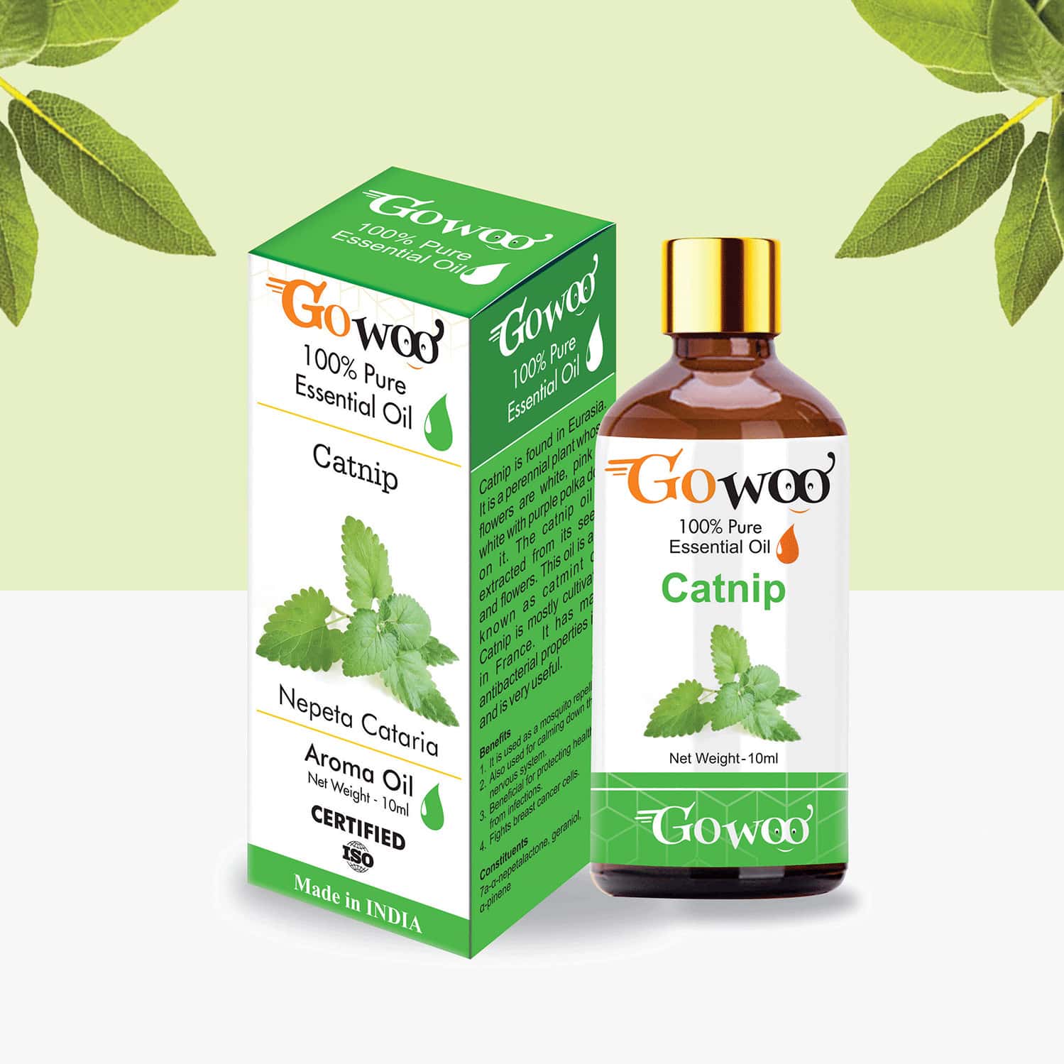 Buy GO WOO 100% PURE CATNIP OIL VIRGIN & UNDILUTED 10 ML Online & Get ...